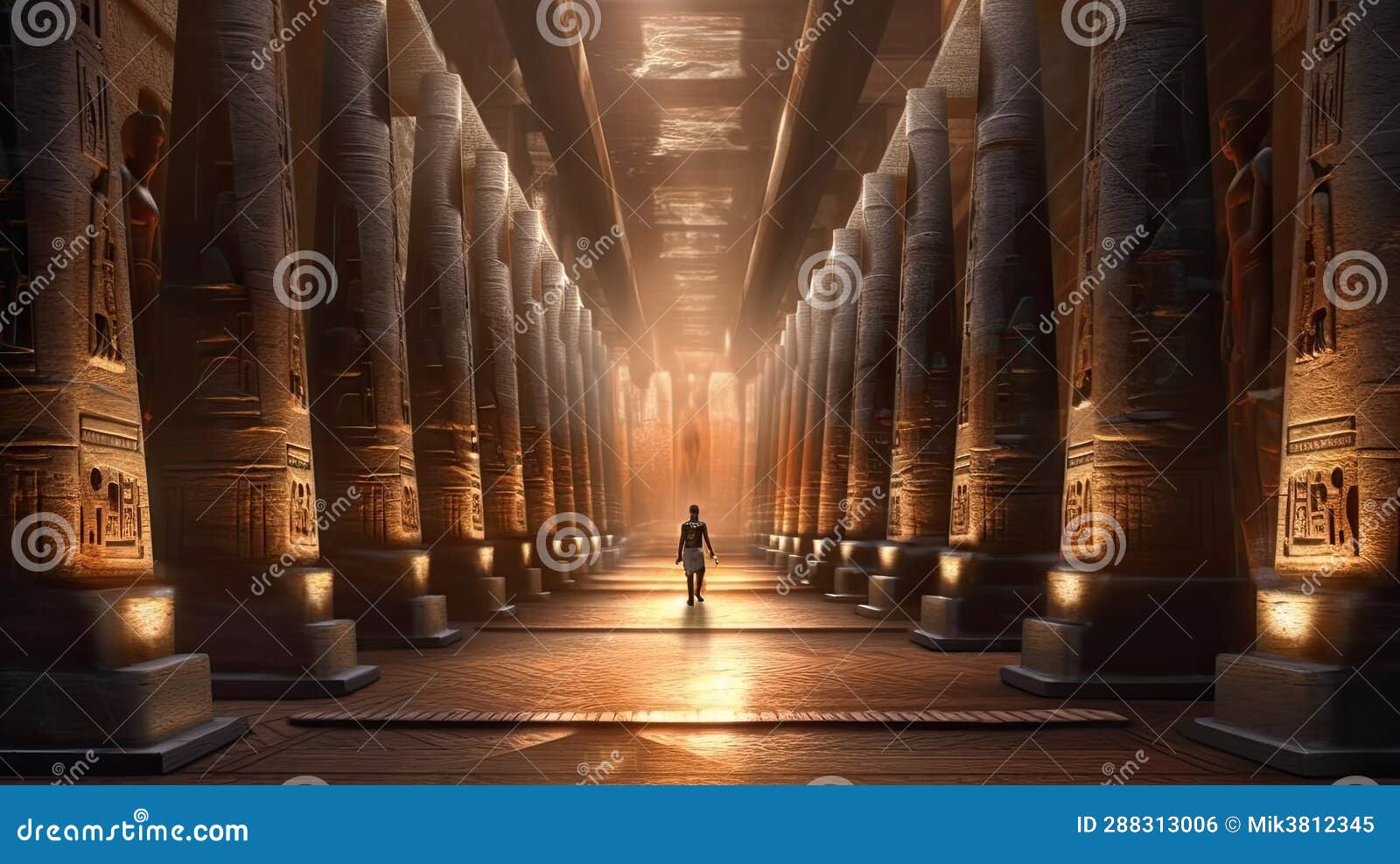 Interior Of A Pyramid With Hieroglyphs. Royalty-Free Stock Image ...