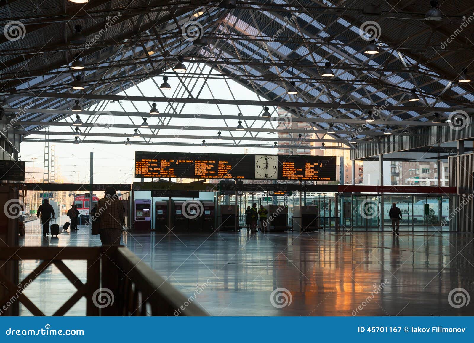 Interior of Railway Terminal in Alicante, Spain Editorial Photography ...