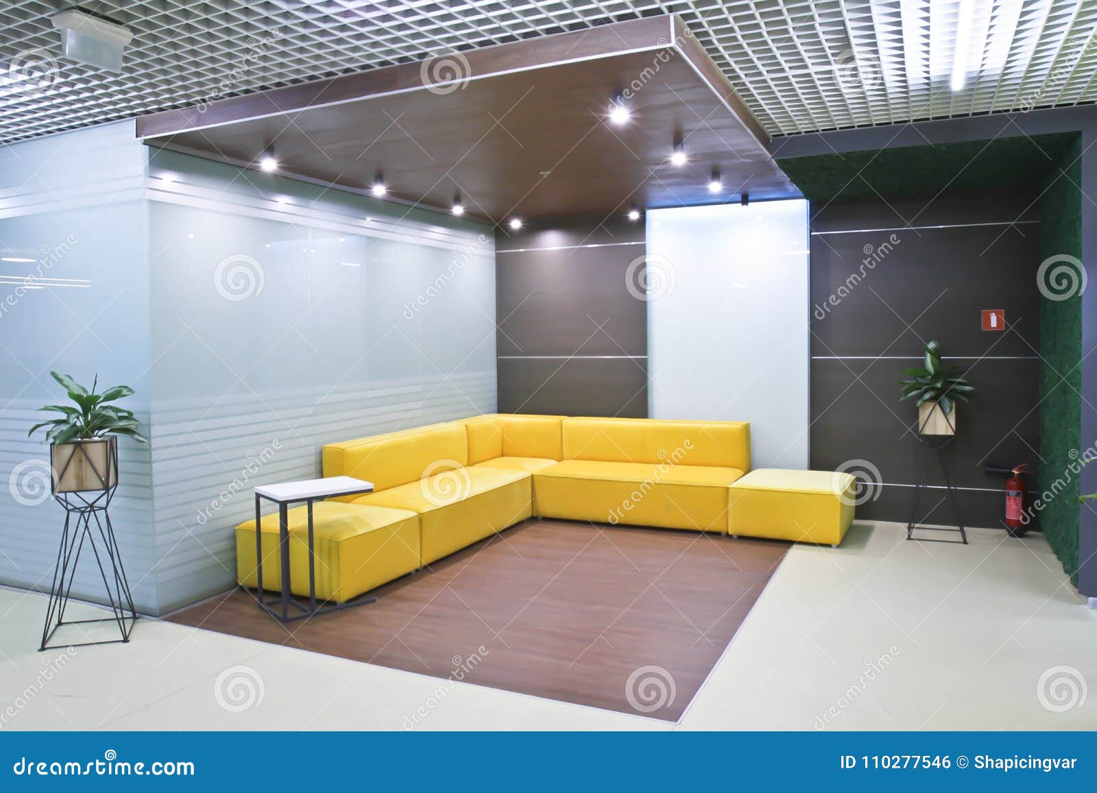 Main Hall in a New Contemporary Office Stock Photo - Image of reception ...