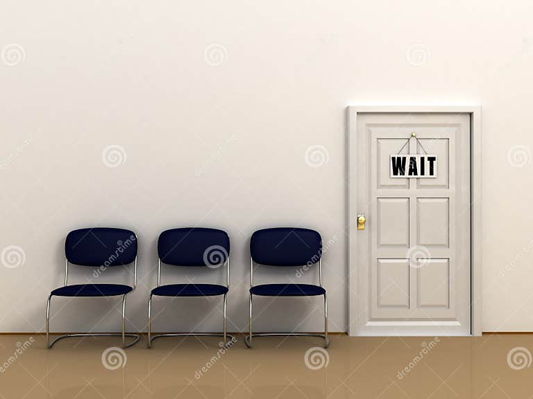 Interior of the Reception To Wait for Stock Illustration - Illustration ...