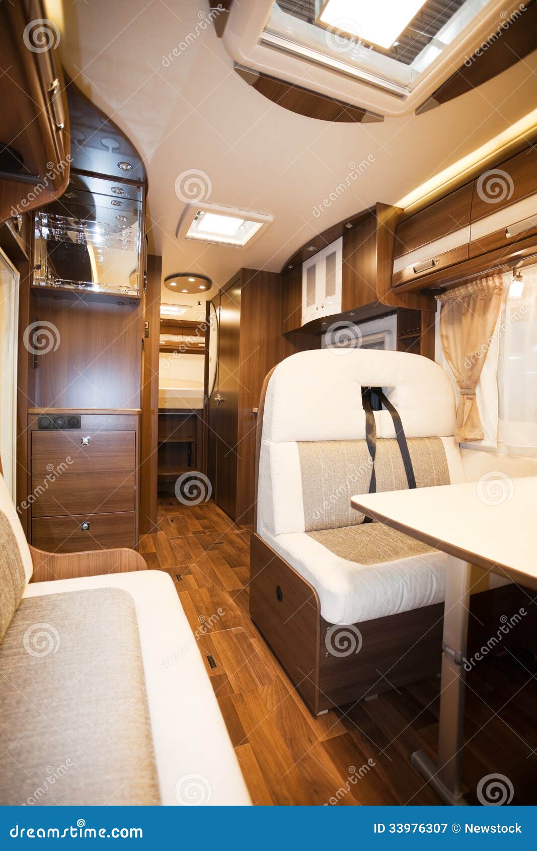 Interior of Recreational Vehicle Stock Image - Image of comfortable ...