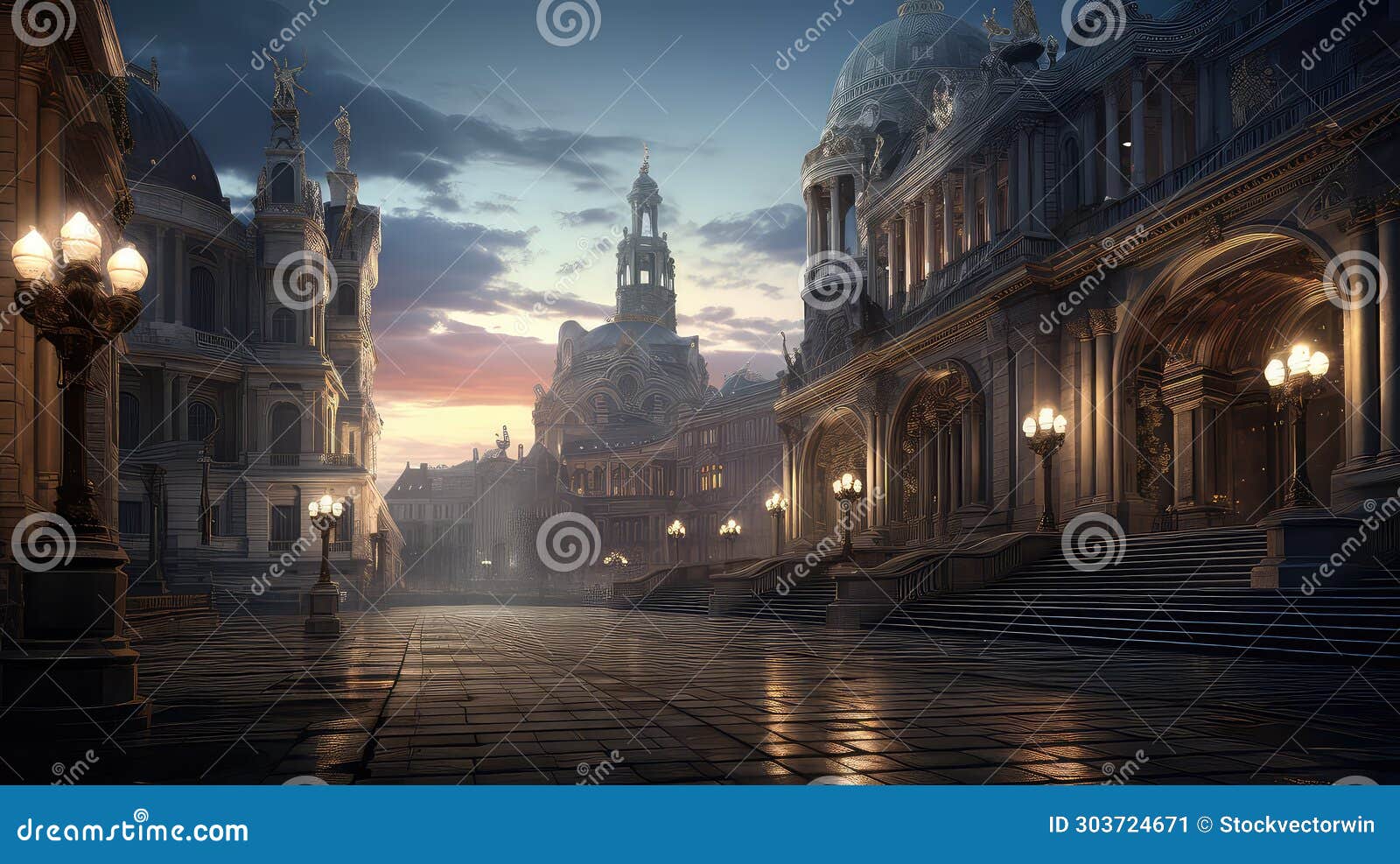 Interior Render Architecture Background Stock Illustration ...