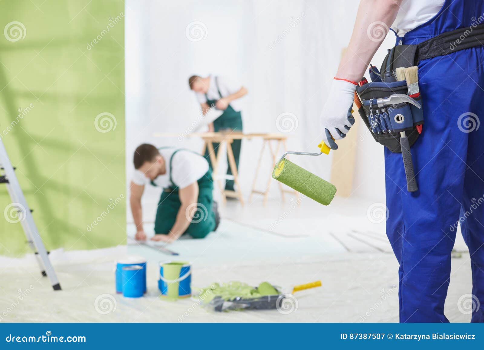 Interior renovation crew stock image. Image of specialist - 87387507
