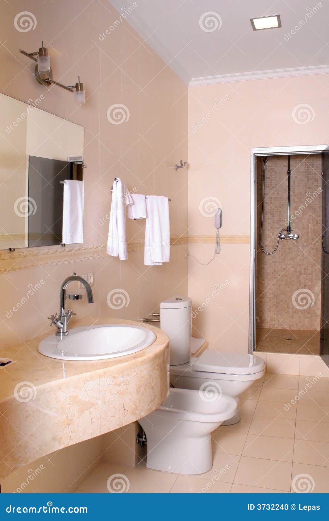 Interior rest-room stock photo. Image of room, home, decor - 3732240