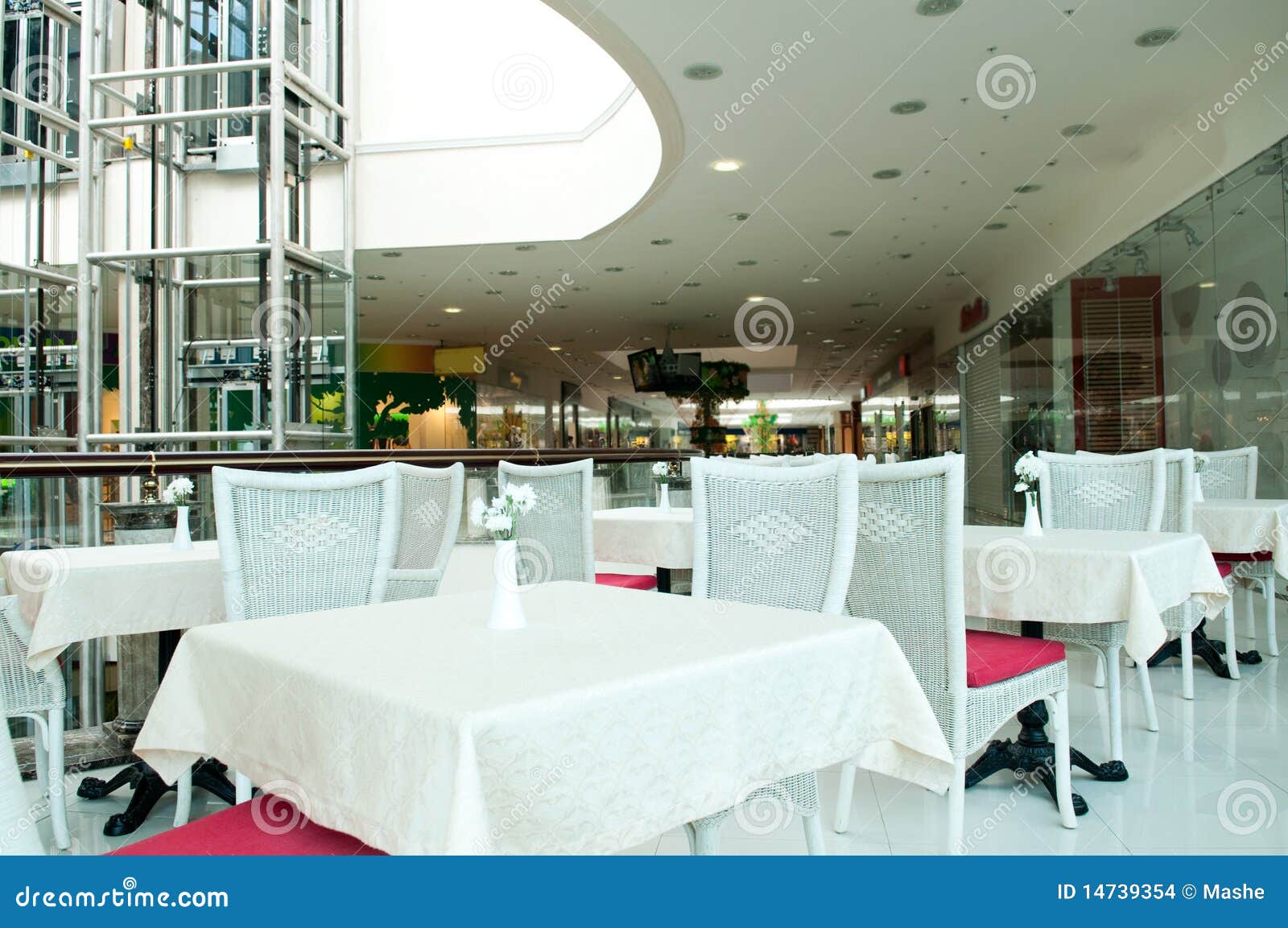 Interior of a restaurant stock photo. Image of stylish - 14739354