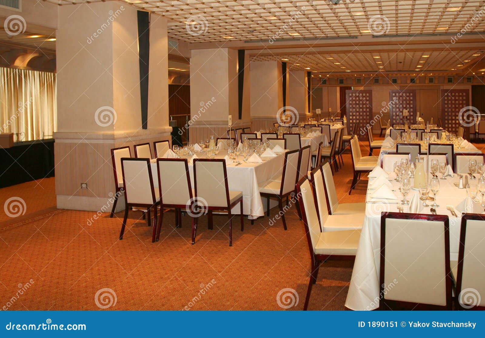 Interior of restaurant stock image. Image of food, catering - 1890151
