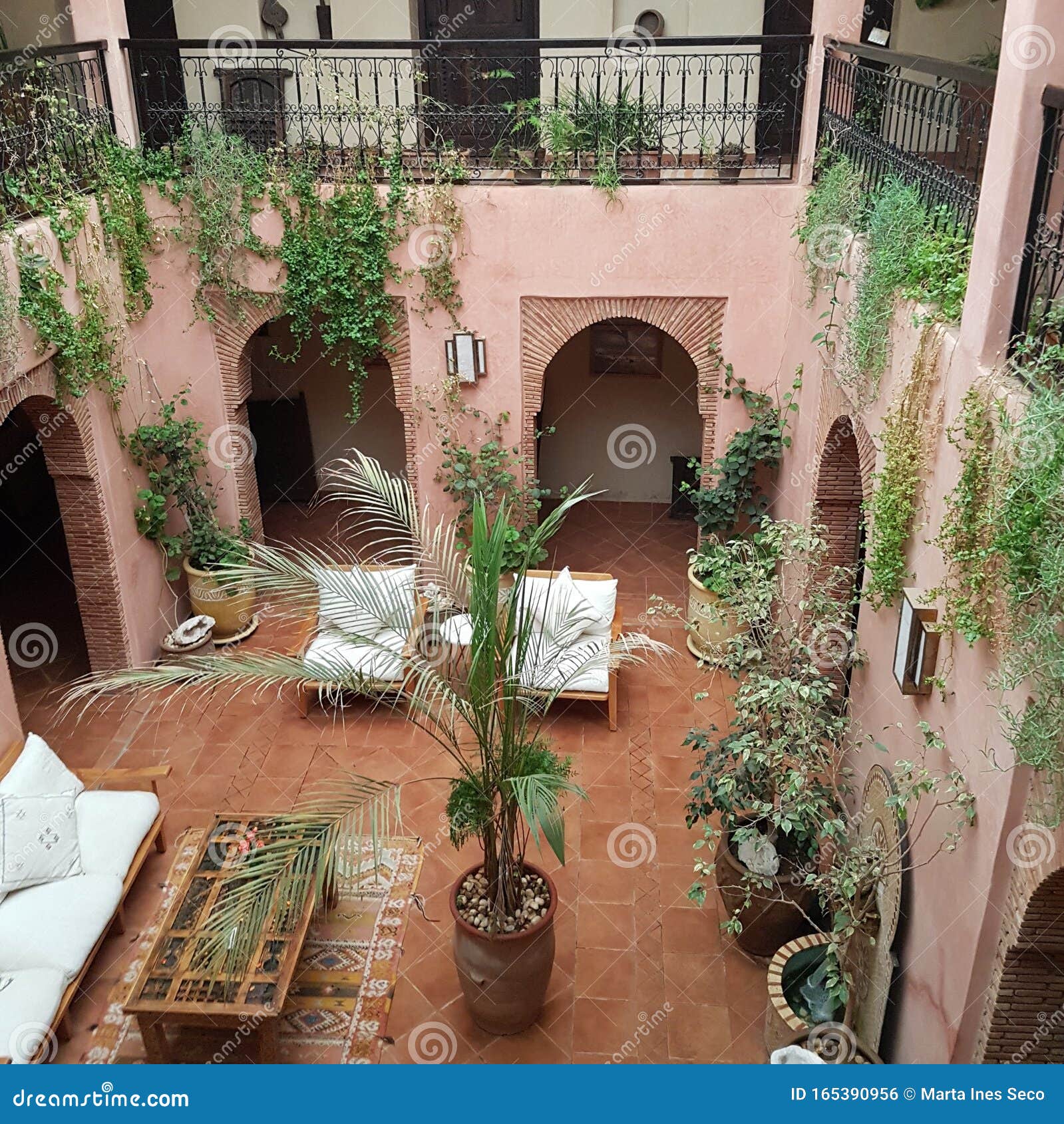 Interior In A Riad. Marrakech, Morocco Stock Photography ...