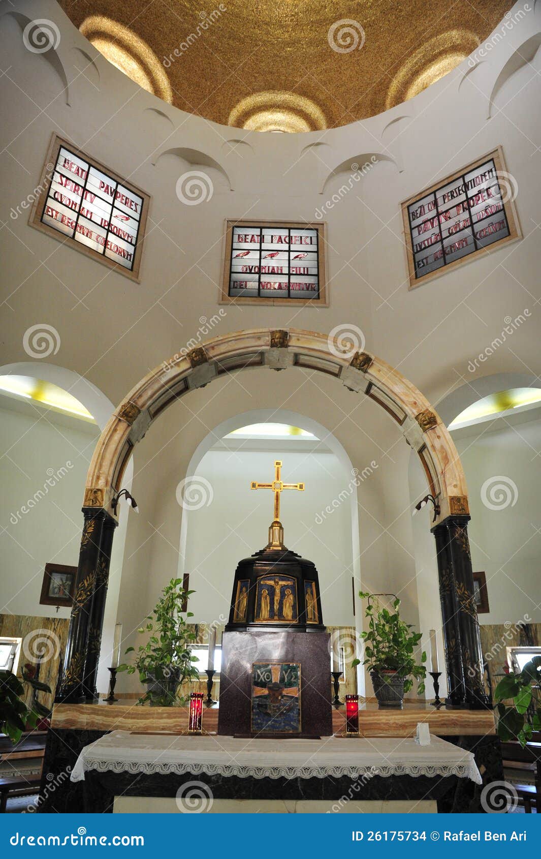 The Interior of the Roman Catholic Chapel Stock Photo - Image of arch ...
