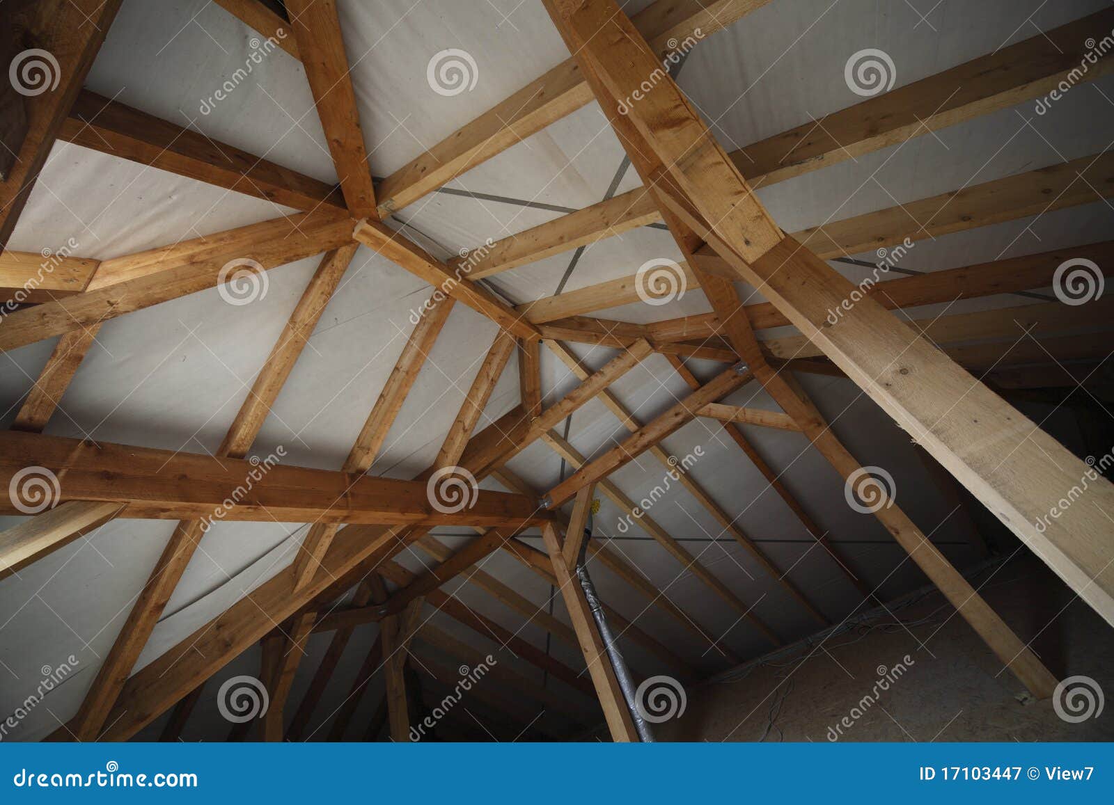 Interior roof structure stock image. Image of beams, beam - 17103447