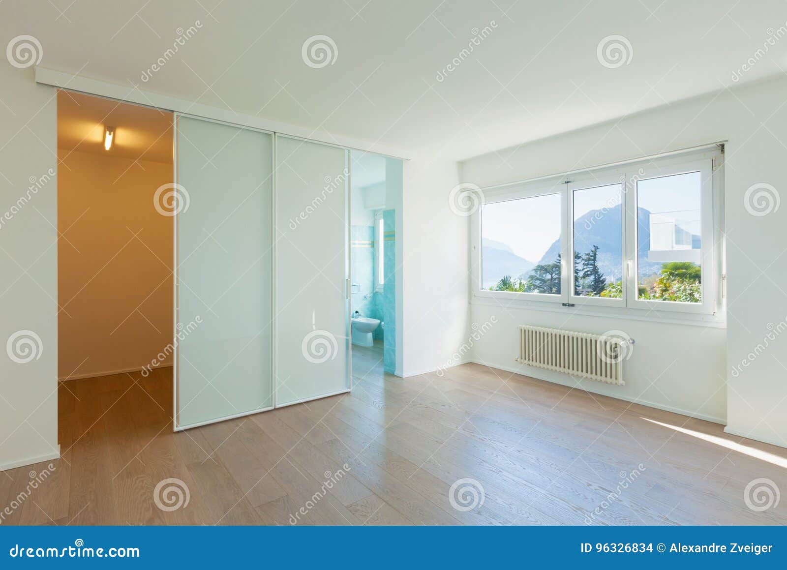 Angle of a empty room stock photo. Image of mountain - 96326834