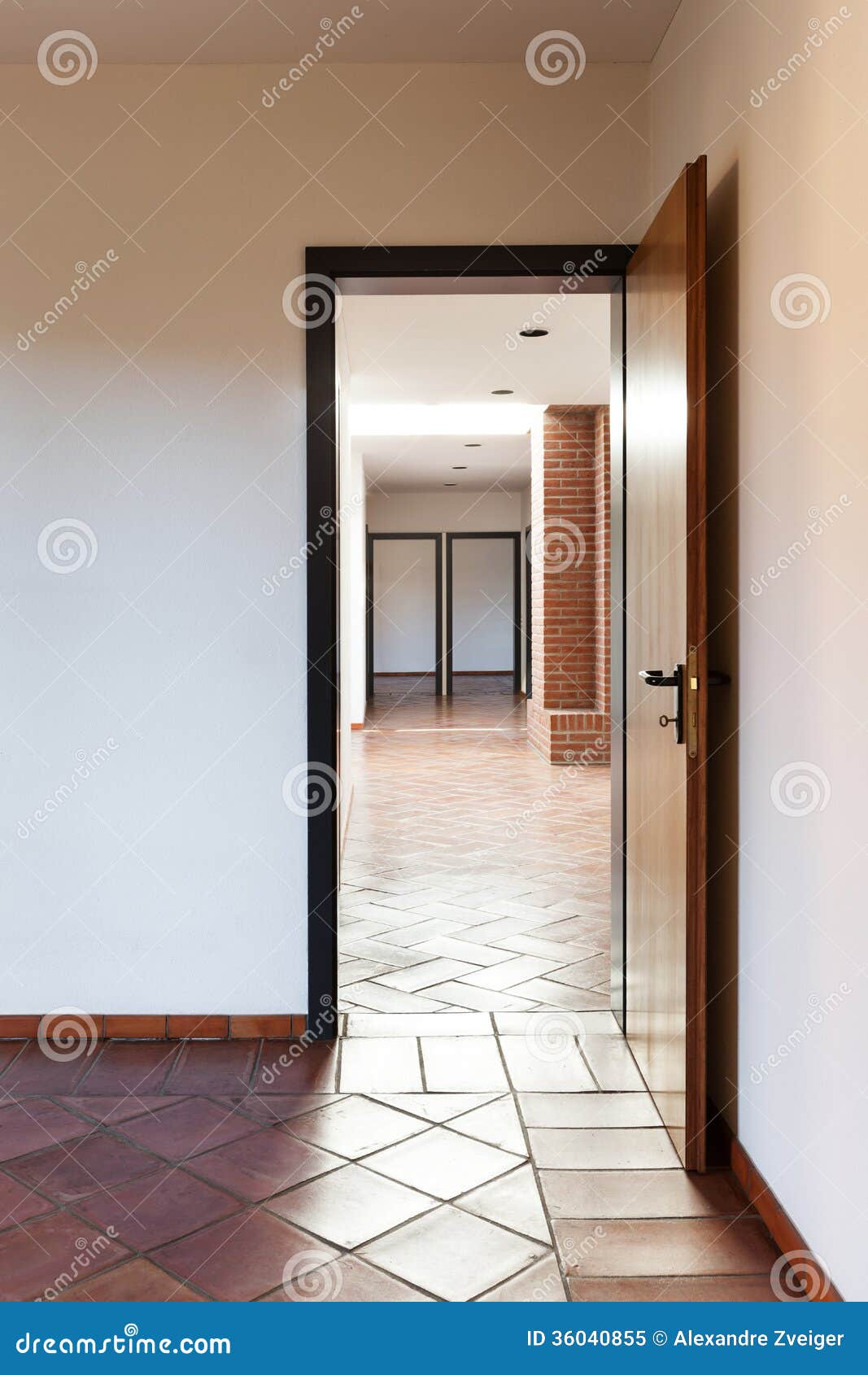 Interior, room with door stock image. Image of indoor - 36040855
