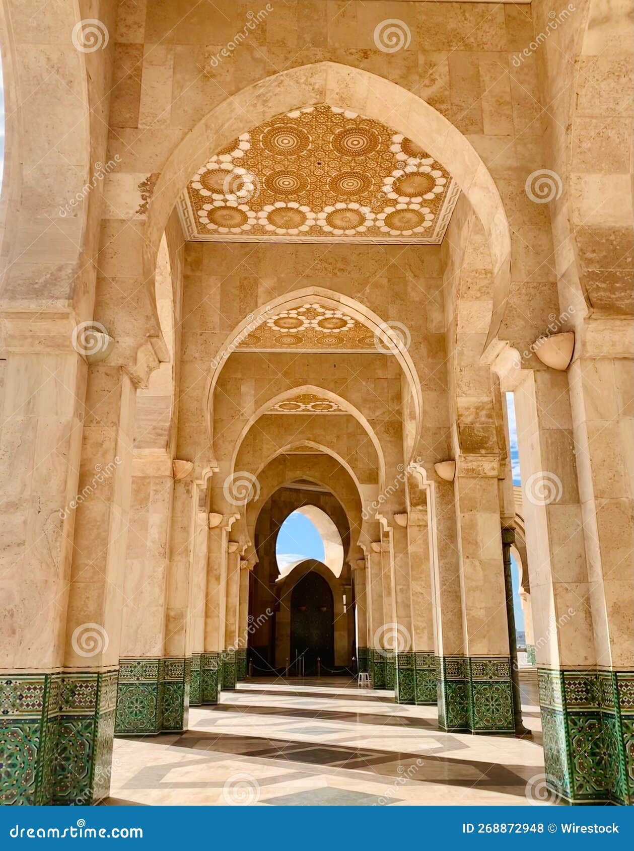 Interior Room Featuring an Arched Ceiling that Has Been Decorated with ...