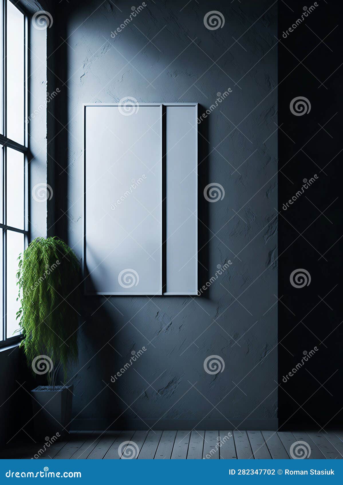 The Interior of the Room in Loft Style. a Loft-style Wall with a ...