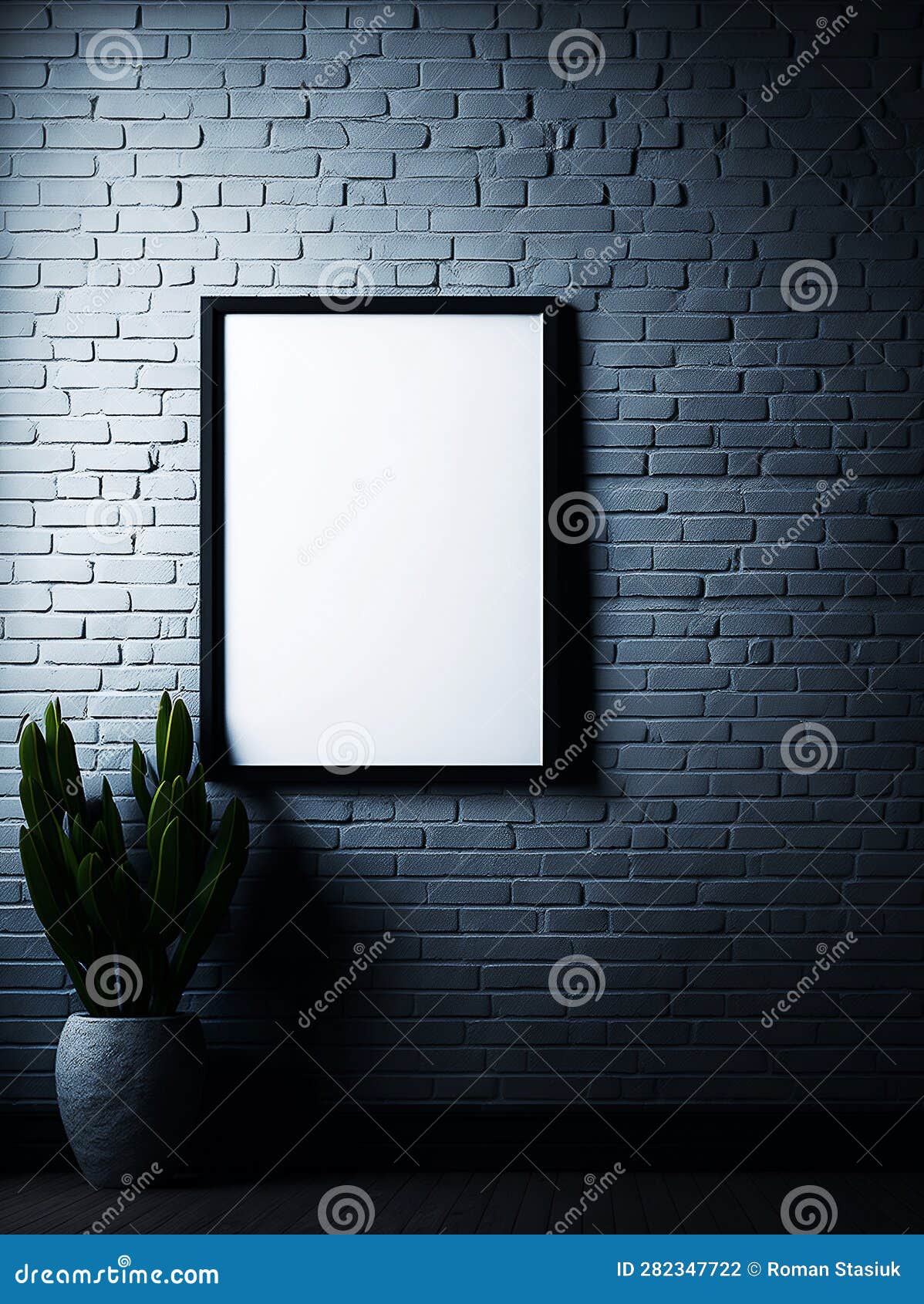 The Interior of the Room in Loft Style. a Loft-style Wall with a ...