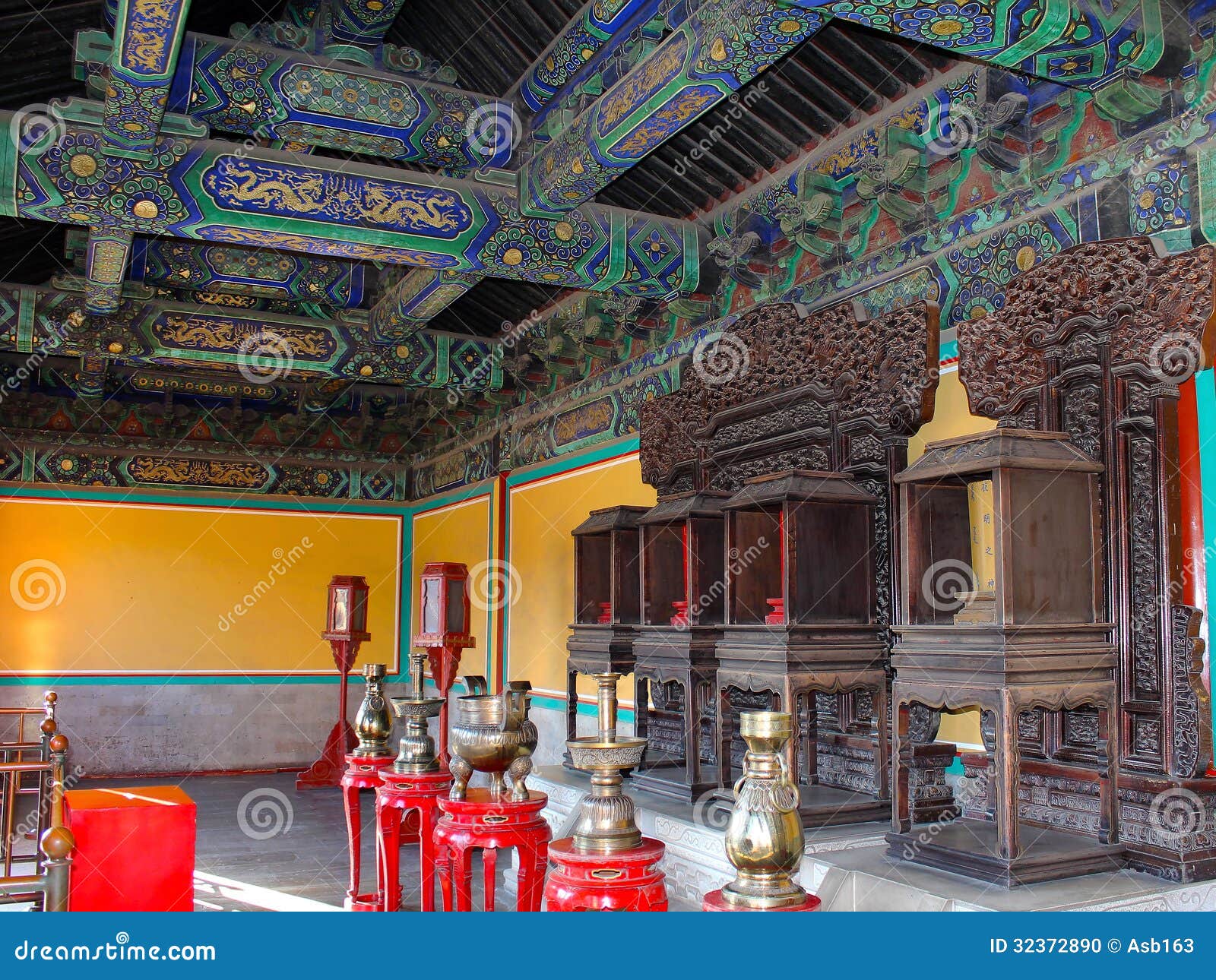 Interior Room in Oriental Style Editorial Image - Image of ornament ...
