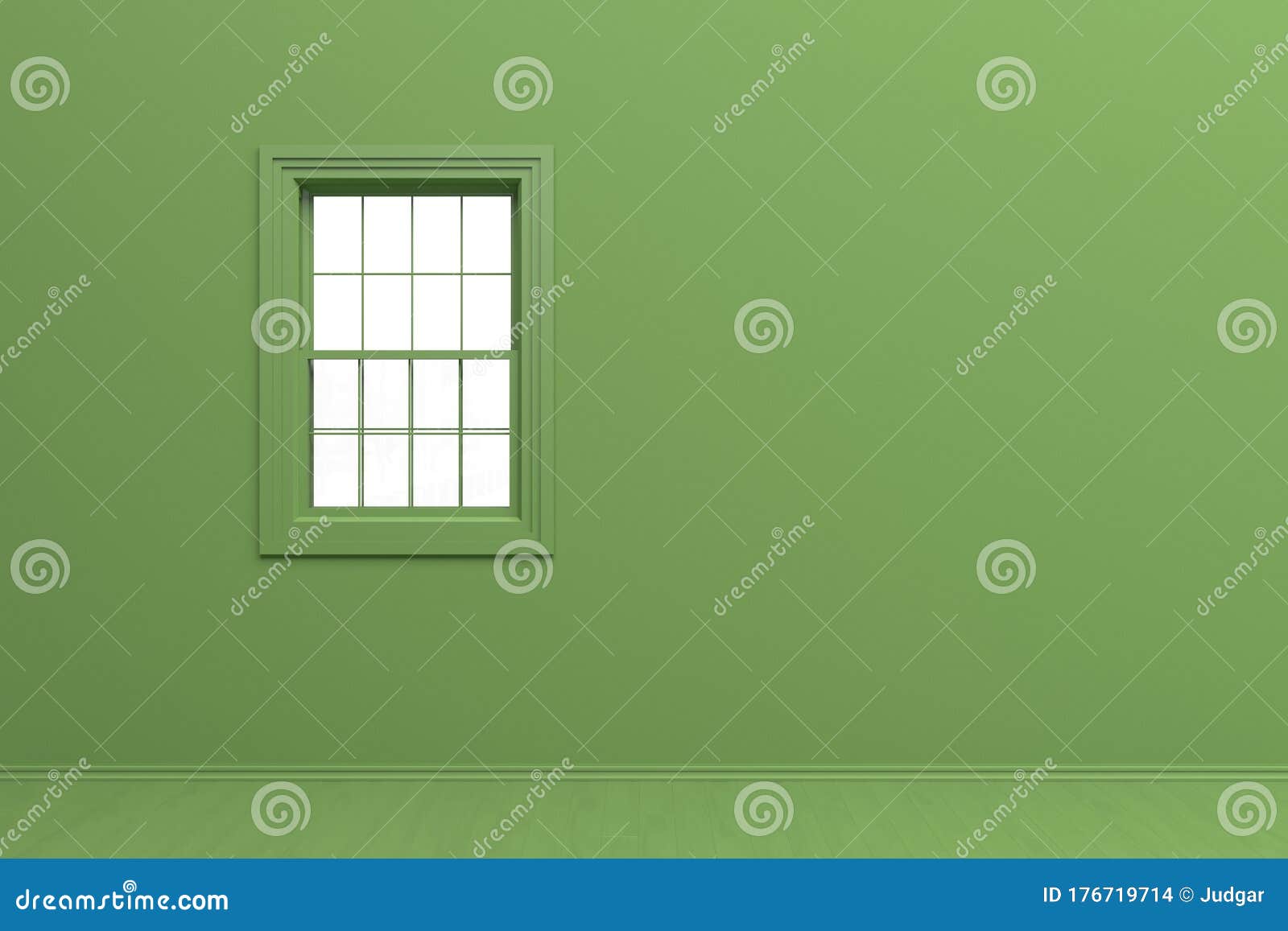 PVC Single Window With Half Open Casement. Realistic Plastic Window ...