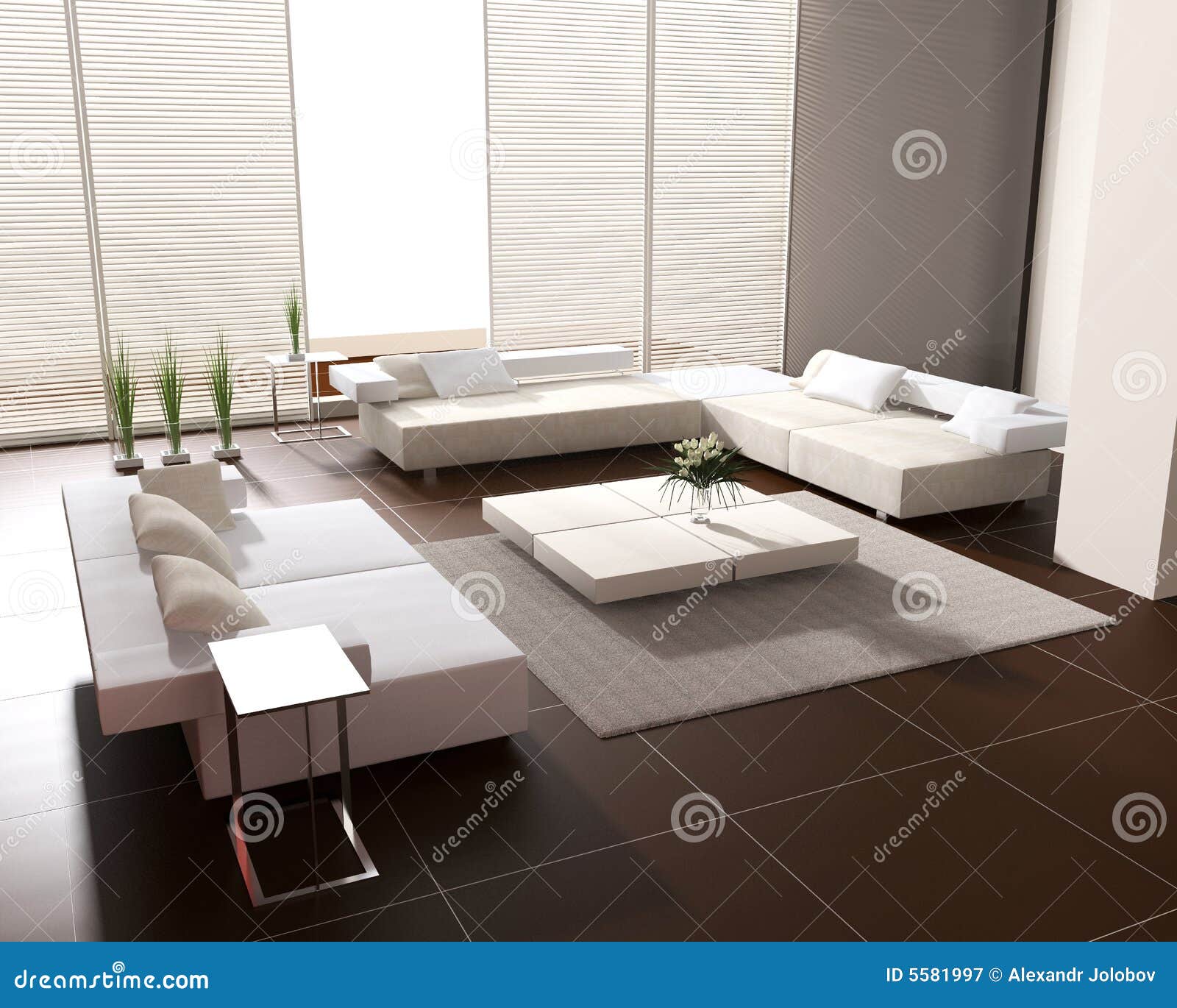 Interior of a room of rest stock illustration. Illustration of pillows ...