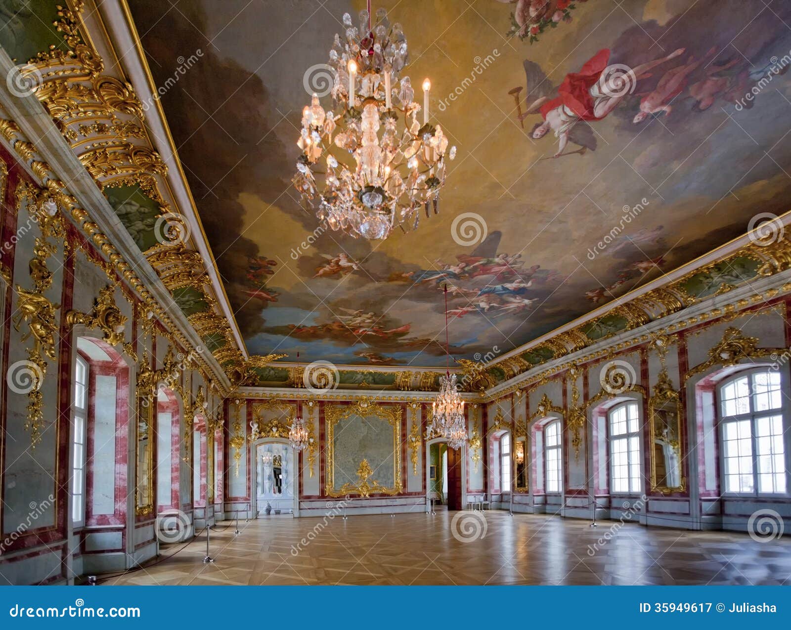 Interior in Rundale Palace stock image. Image of rundale - 35949617