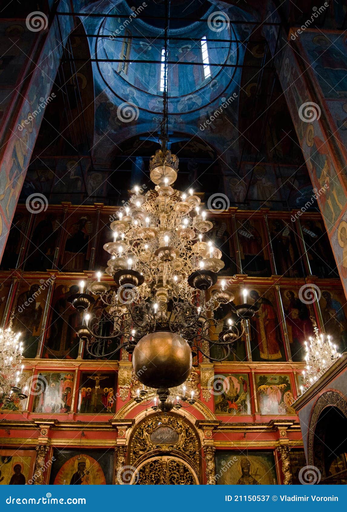 Interior of Russian Orthodox Church Stock Image - Image of culture ...
