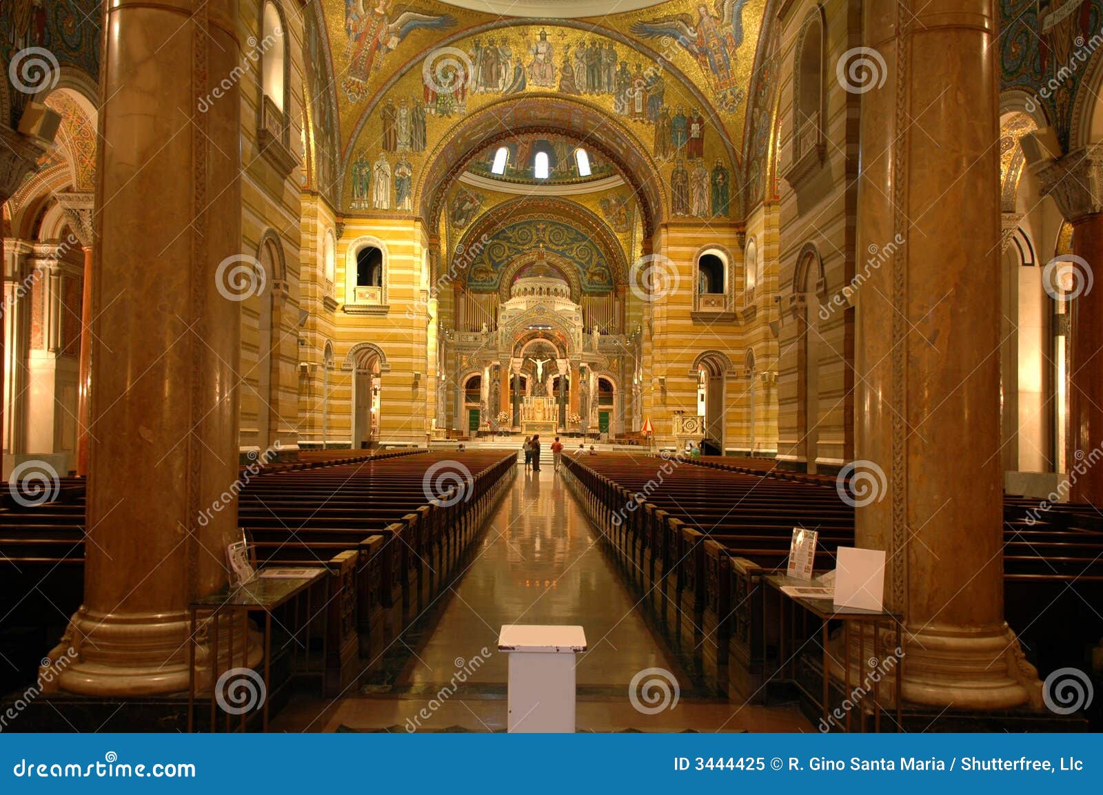 Interior of Saint Louis Cathed Stock Image - Image of historic ...
