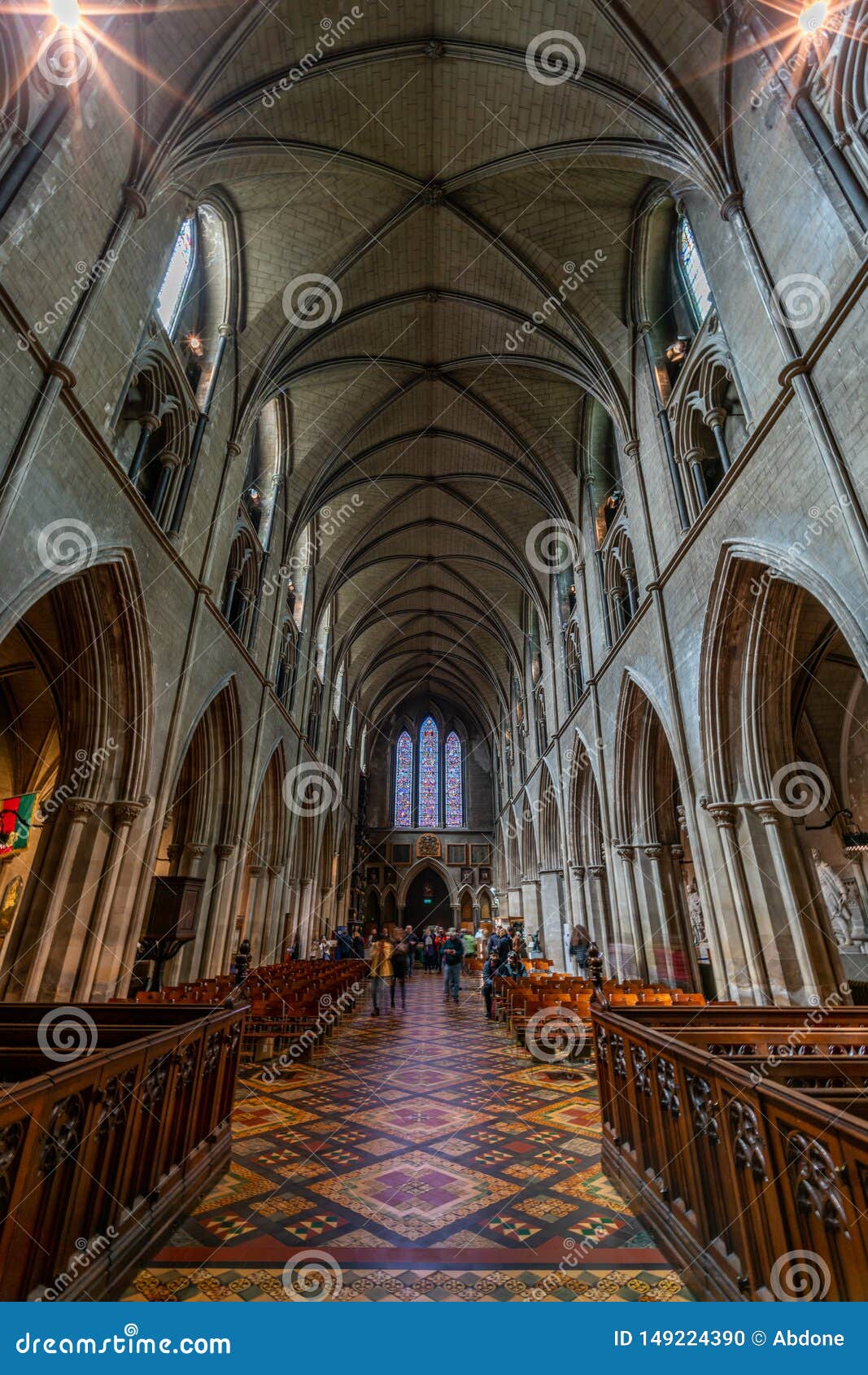 Interior of Saint Patrick Cathedral in Dublin, Ireland Editorial Image ...