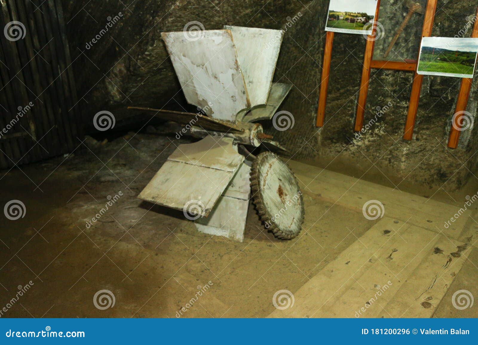 Interior of a salt mine. editorial photo. Image of miner - 181200296