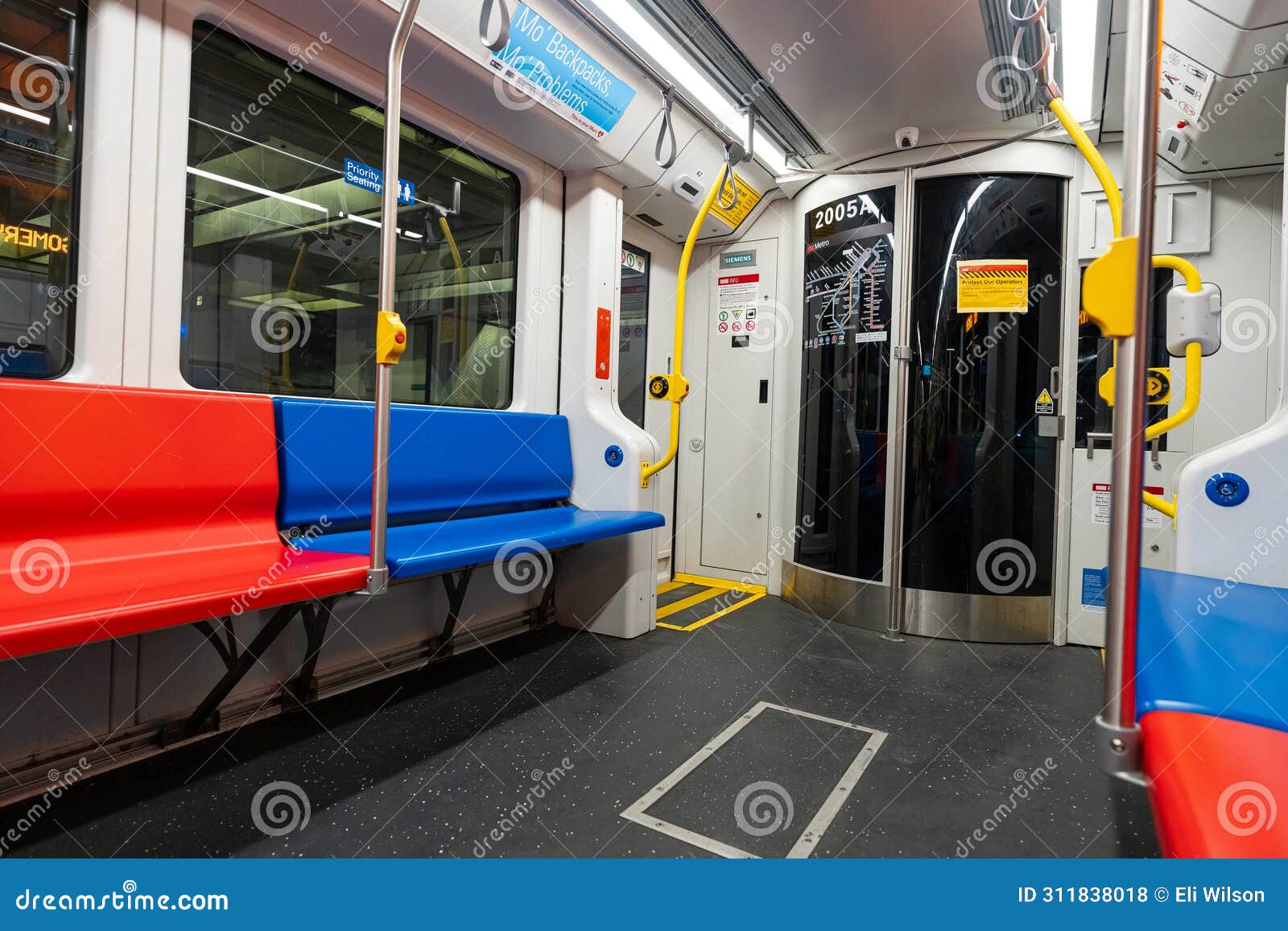 San Francisco Light Rail Interior Editorial Stock Photo - Image of ...