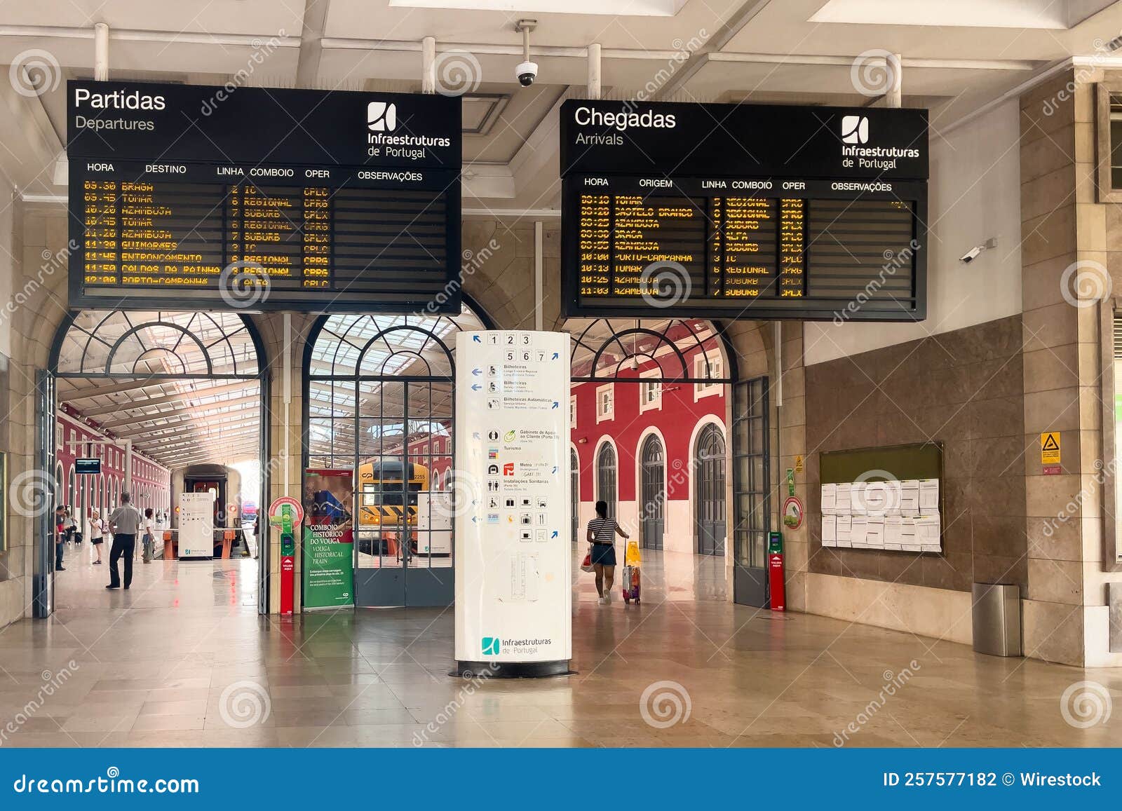 Interior of Santa Apolonia Railway Station in Lisbon Editorial ... Interior of Santa Apolonia Railway Station in Lisbon Editorial ...
