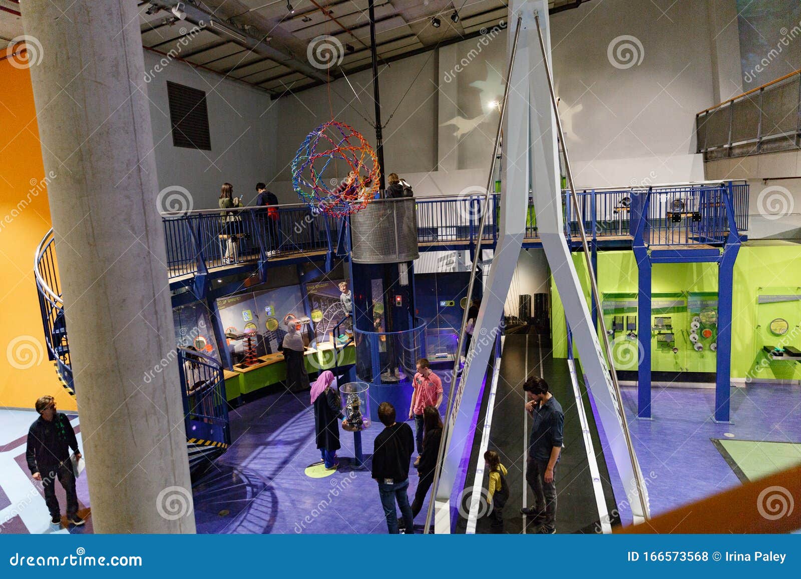 Interior of the Science Center Nemo in Amsterdam. the Museum Has ...