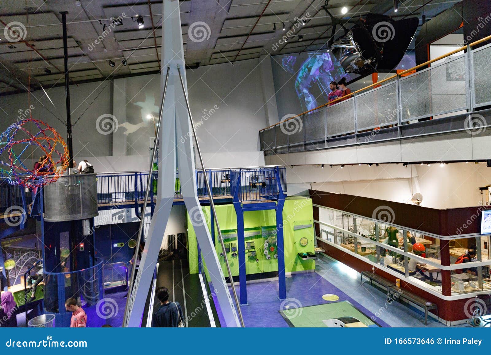 Interior of the Science Center Nemo in Amsterdam. the Museum Has ...