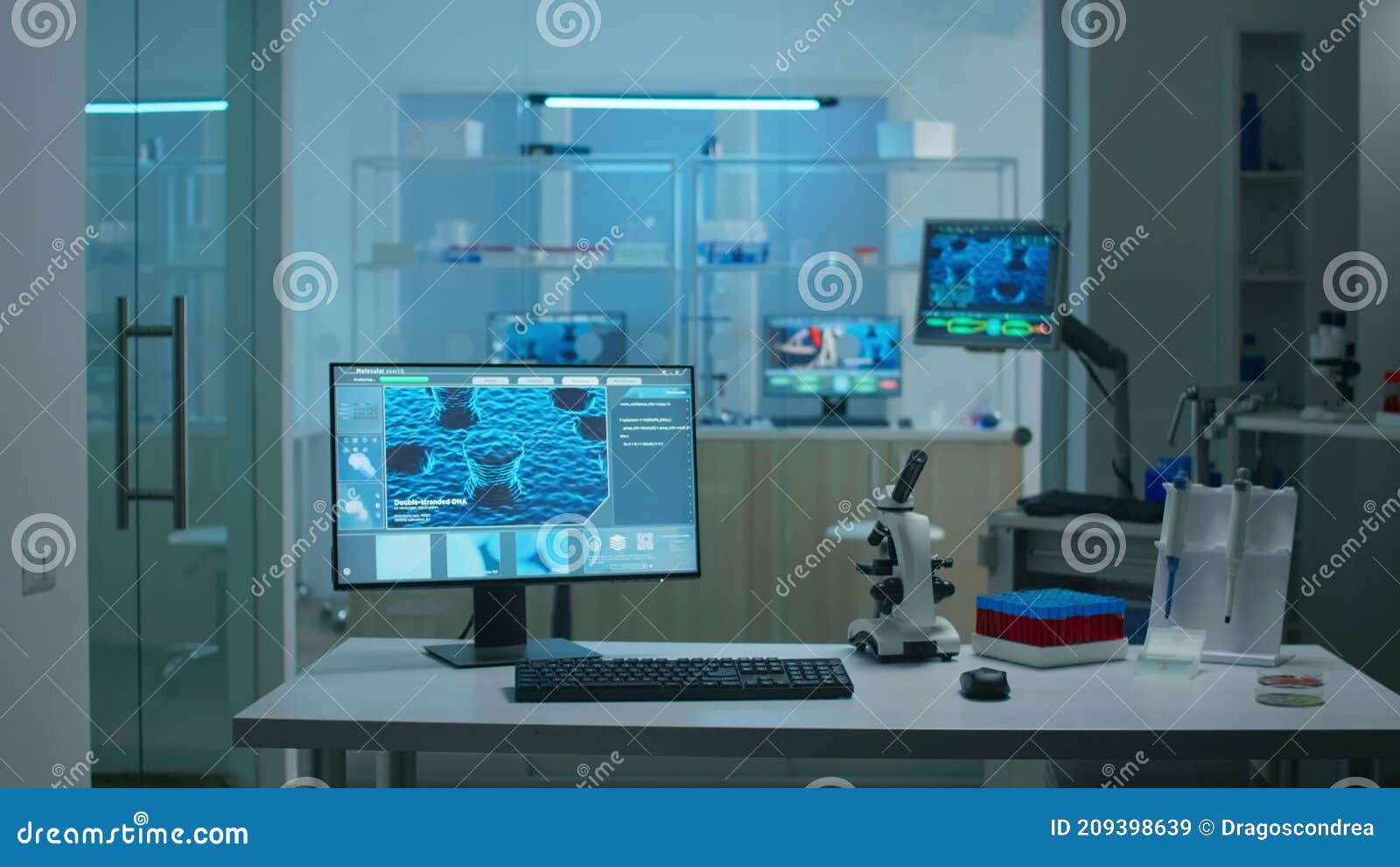 Interior of Science Laboratory with No People in it Stock Video - Video ...