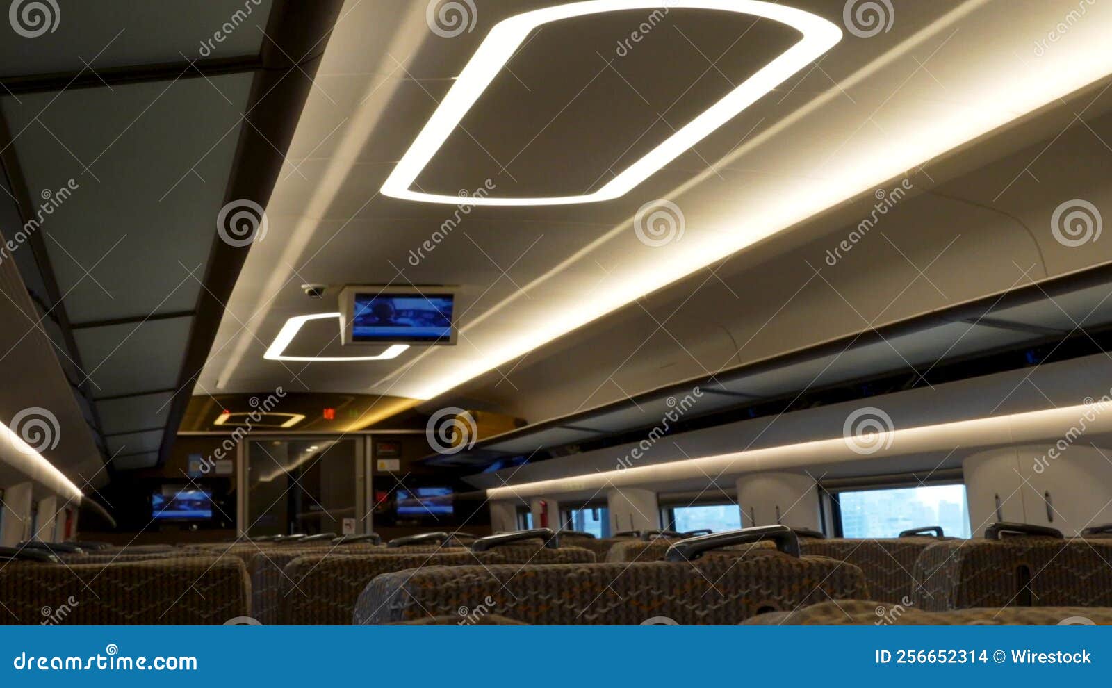 Interior Seats of a First-class Bullet Train Stock Footage - Video of ...