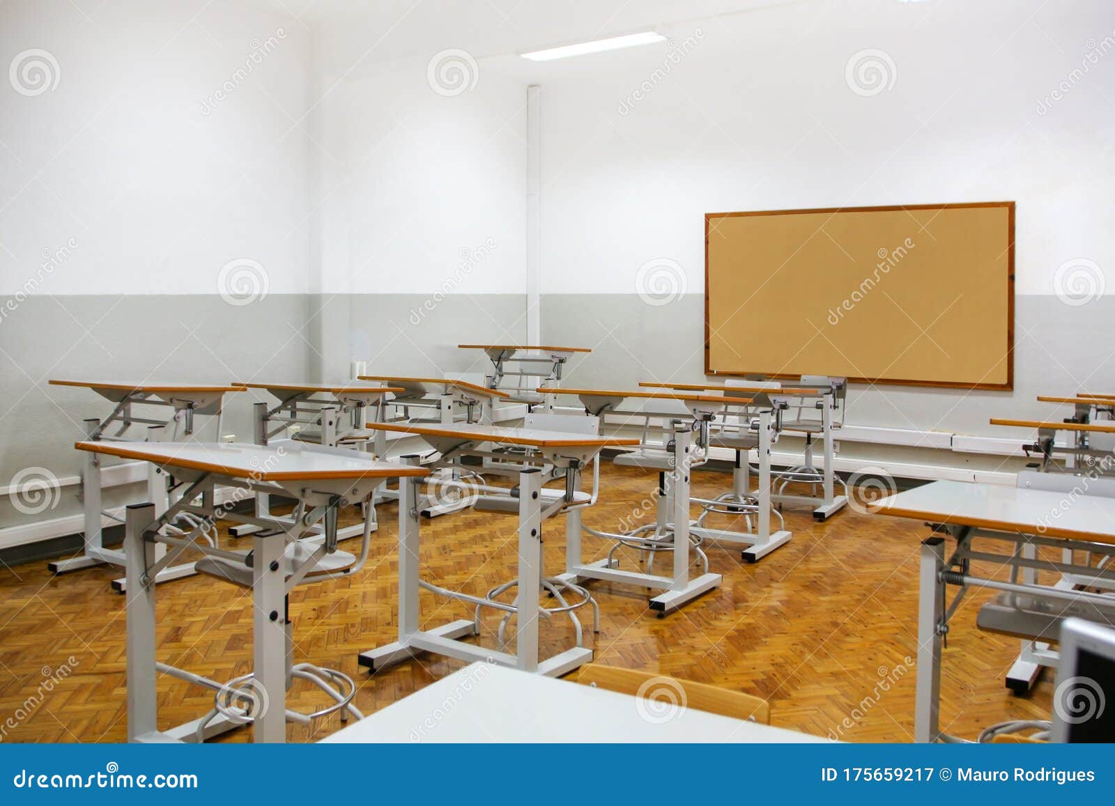 Interior of Secondary Classroom Stock Image - Image of institute ...