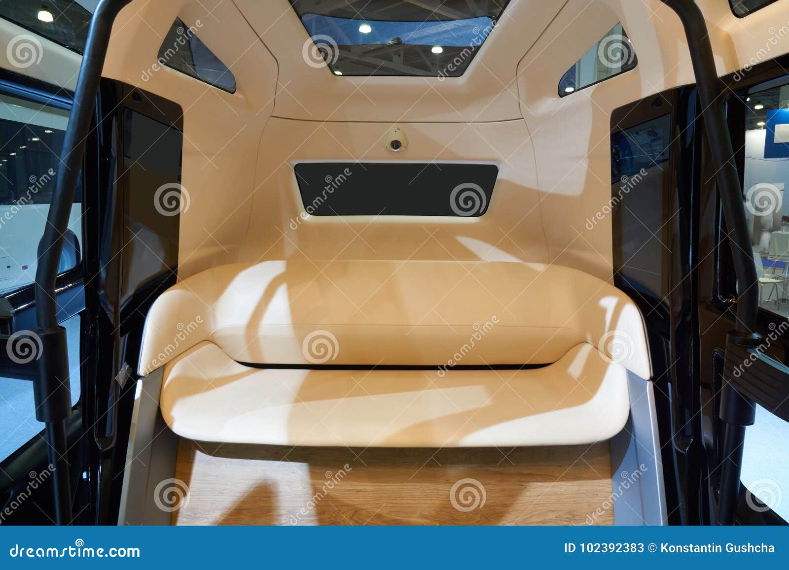 Interior of the mini bus stock image. Image of coach - 102392383