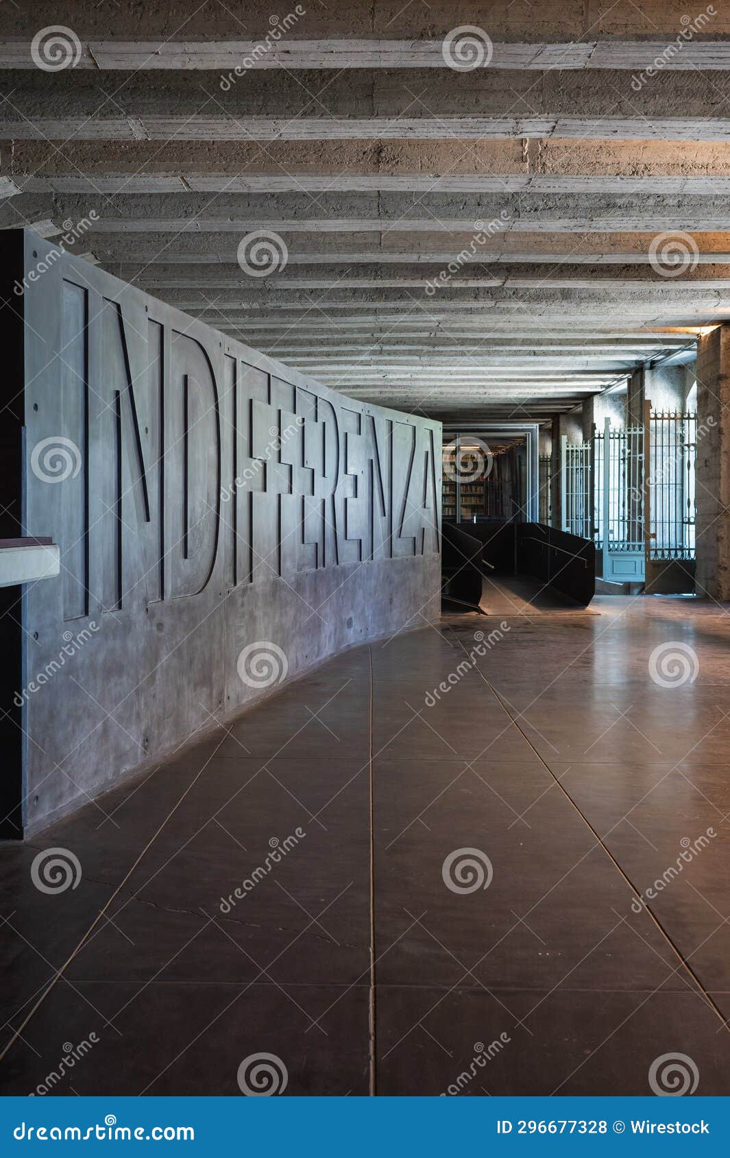 Interior of Shoah Memorial in Milan, Italy Editorial Stock Photo ...