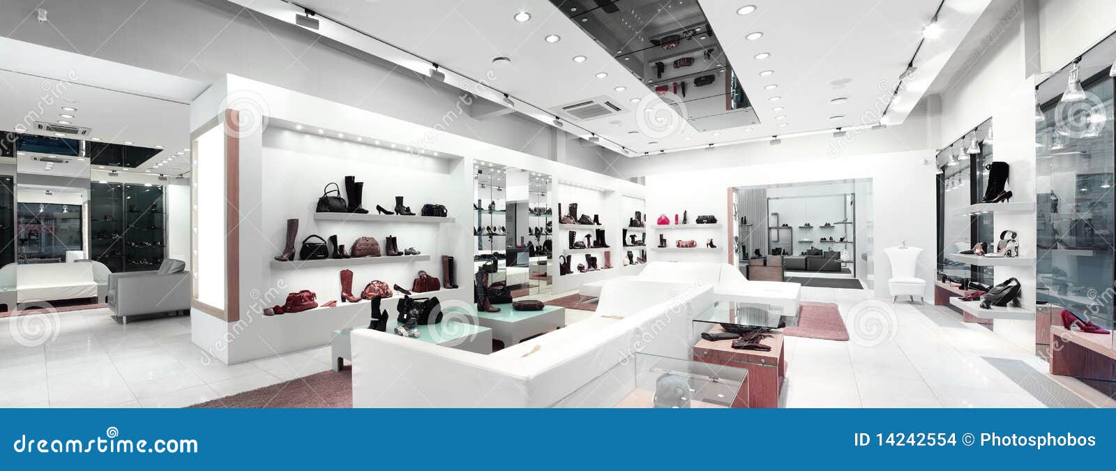 Interior of a shop stock photo. Image of retail, glass - 14242554