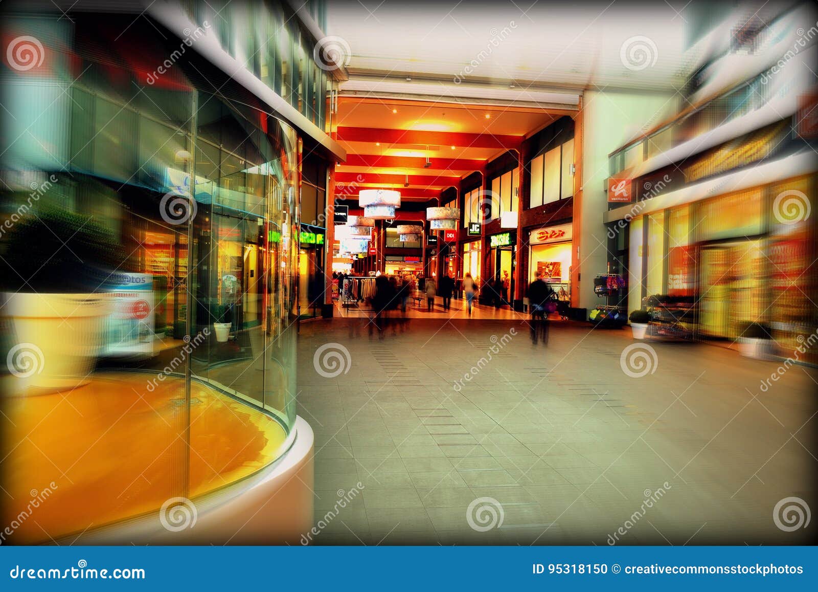 Free Public Domain CC0 Image: Interior Of Shopping Center With Blur Of ...