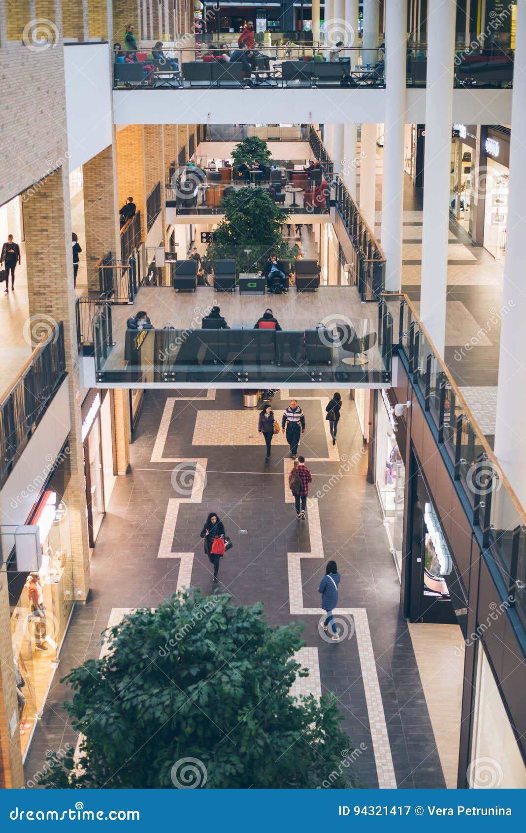 Interior of shoppingmall editorial photography. Image of commerce ...