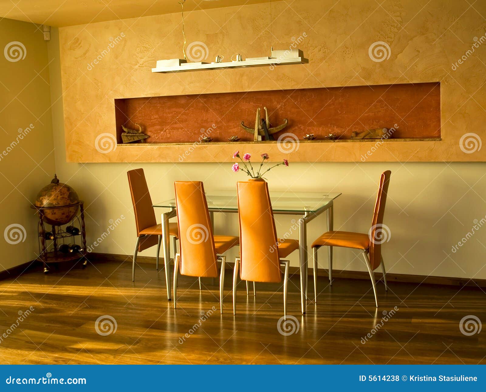 Interior Shot of Dining Room Stock Photo - Image of floor, chairs: 5614238