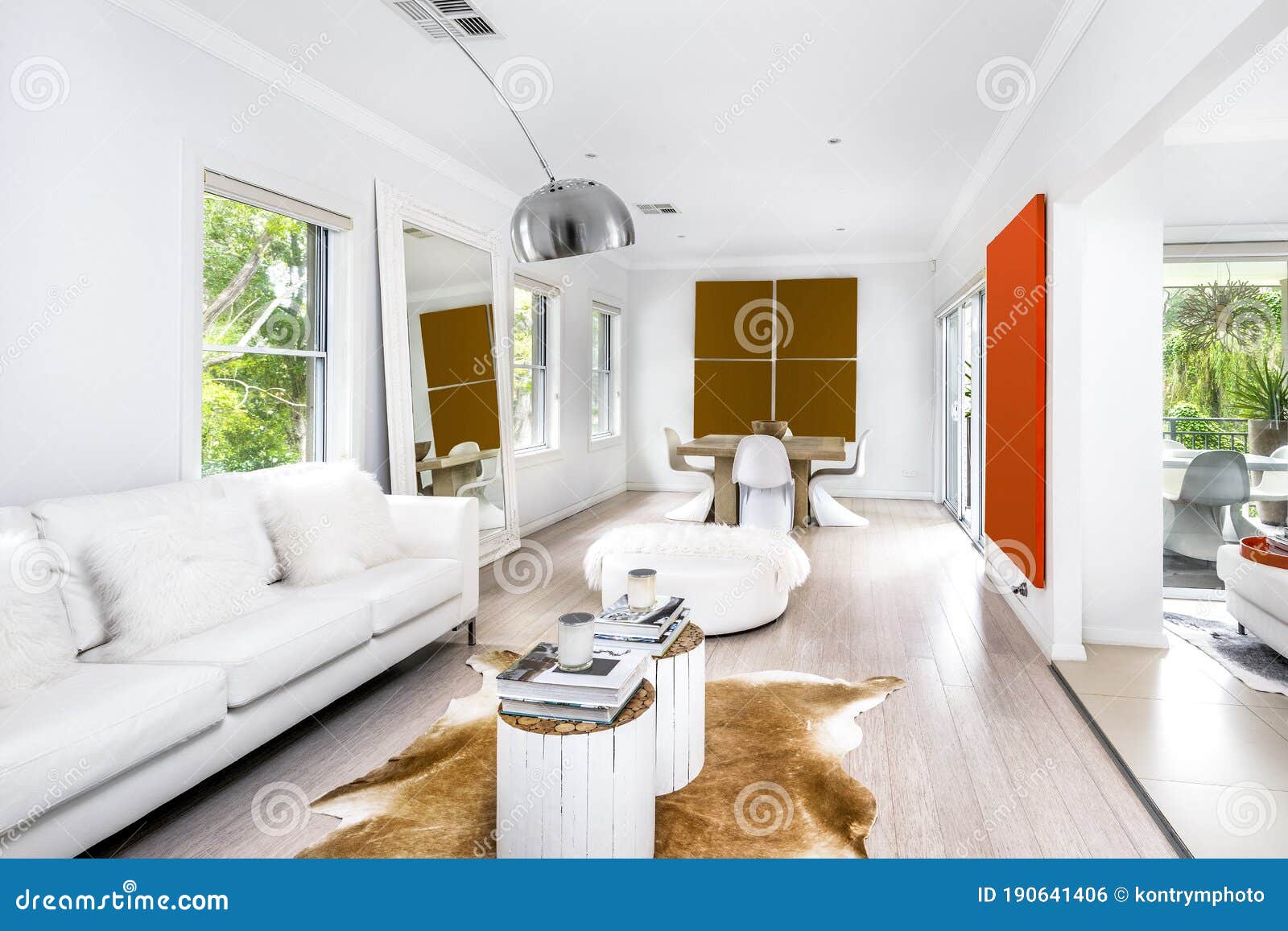 Interior Shot of a Modern Living Room Stock Photo - Image of couch ...