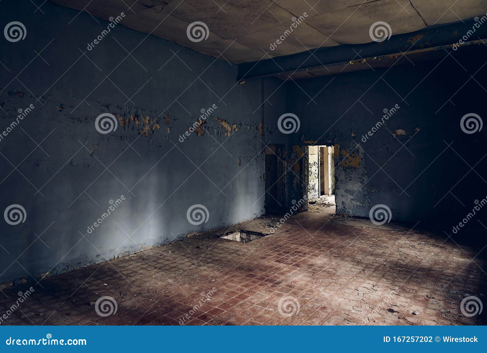 Interior Shot of an Old Building Deteriorating Over Time Stock Photo ...