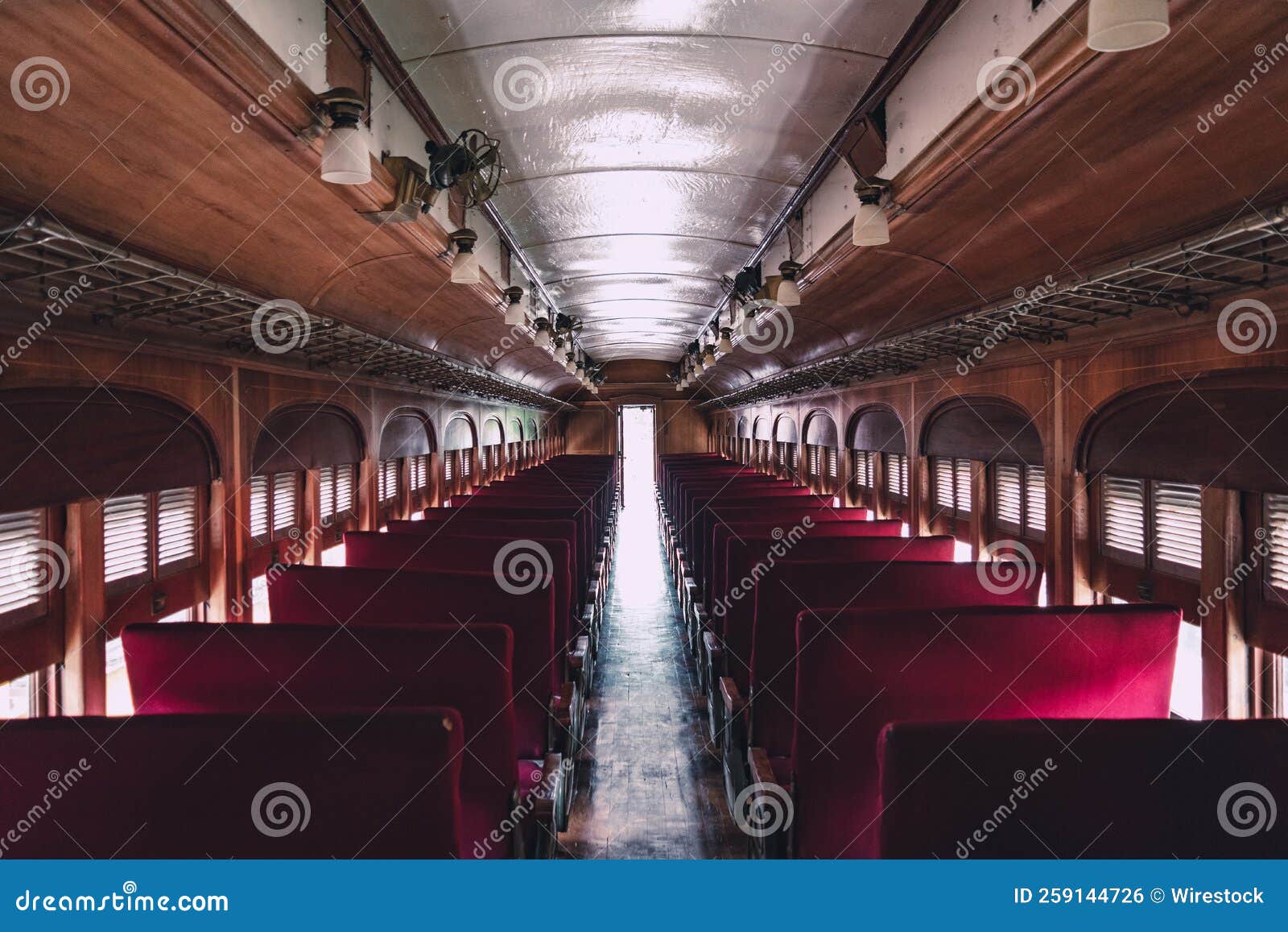 Interior Side of a Train in Puebla Mexico Stock Photo - Image of ...
