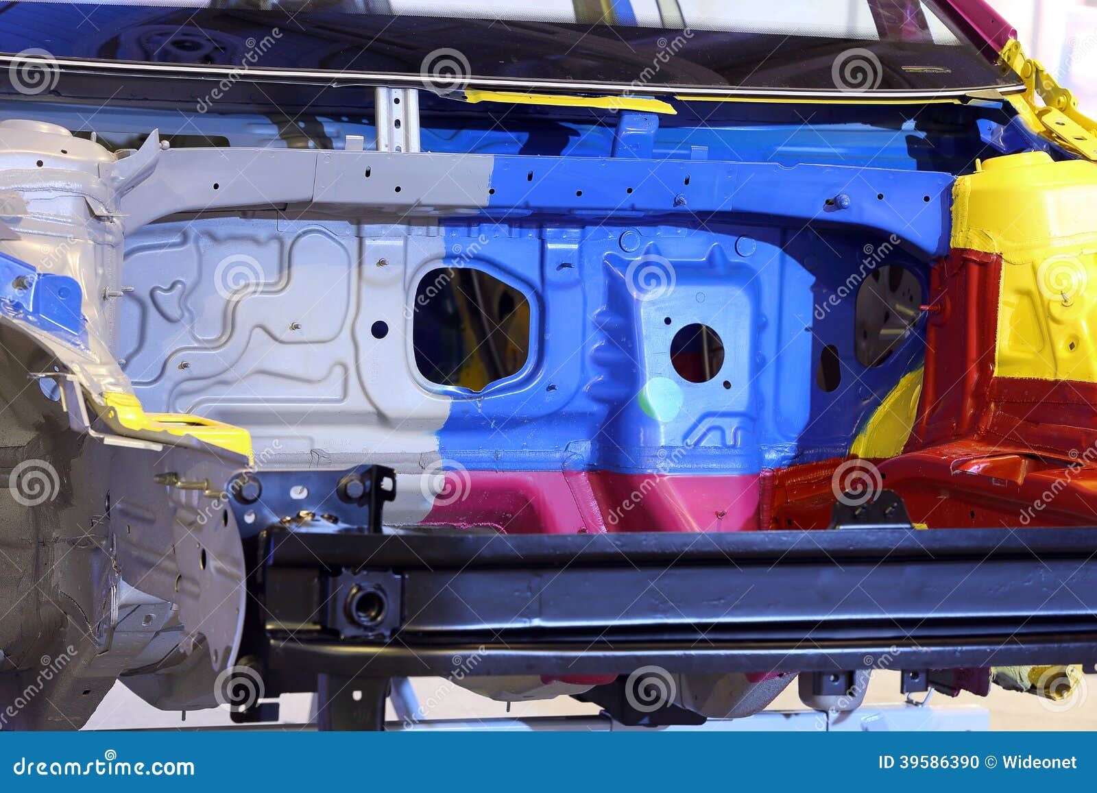 Interior Skeleton of a Car during Assembly Stock Photo - Image of ...