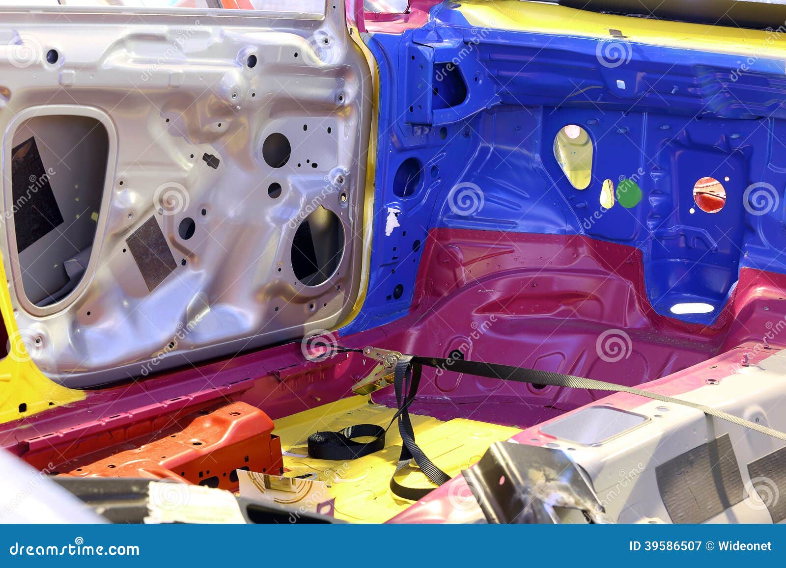 Interior Skeleton of a Car during Assembly Stock Image - Image of ...