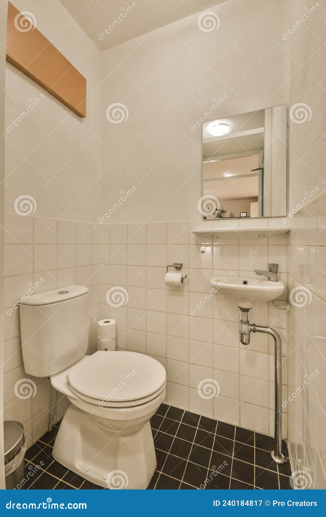 Small clean restroom stock image. Image of modern, design - 240184817