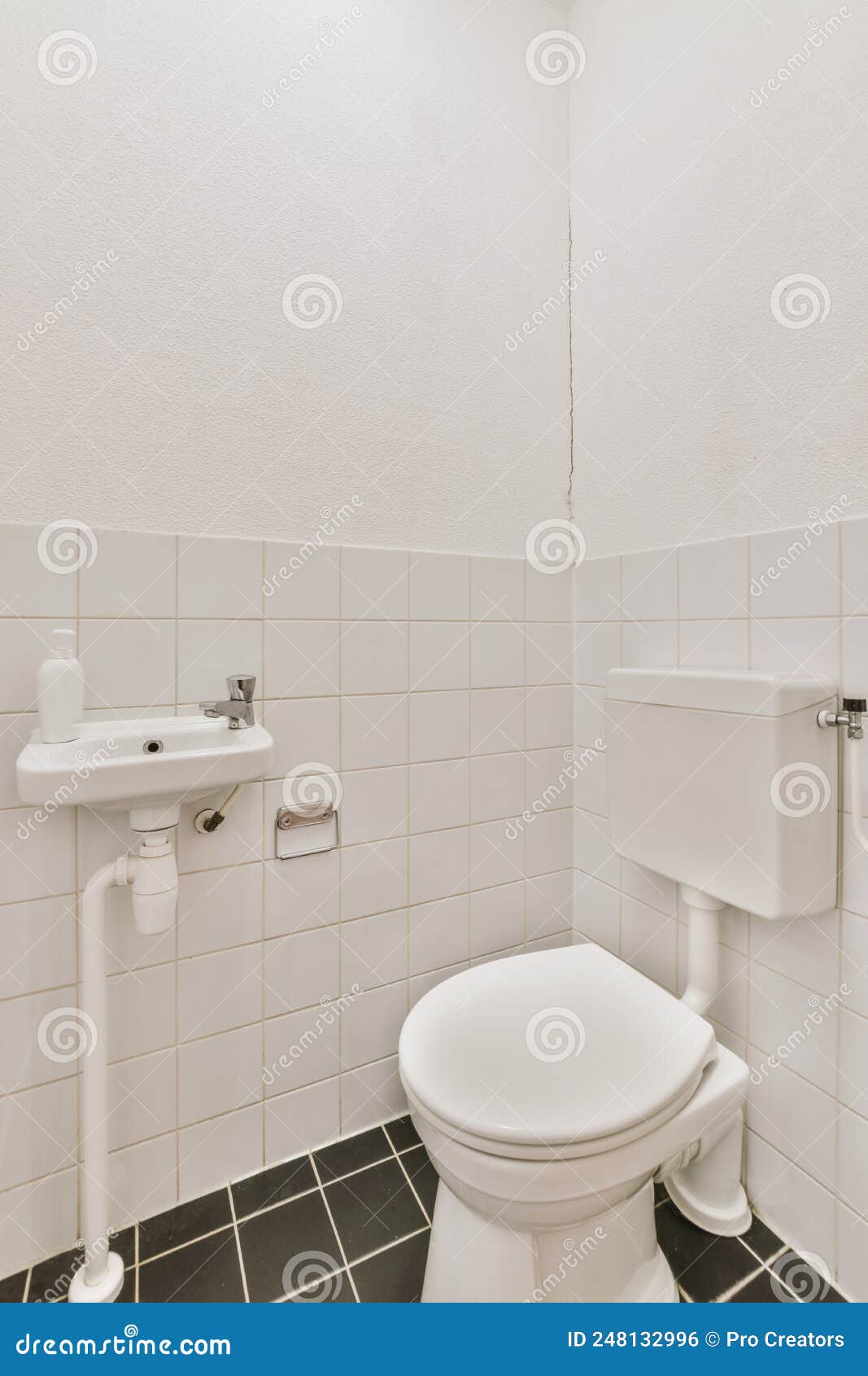 Small clean restroom stock photo. Image of room, contemporary - 248132996