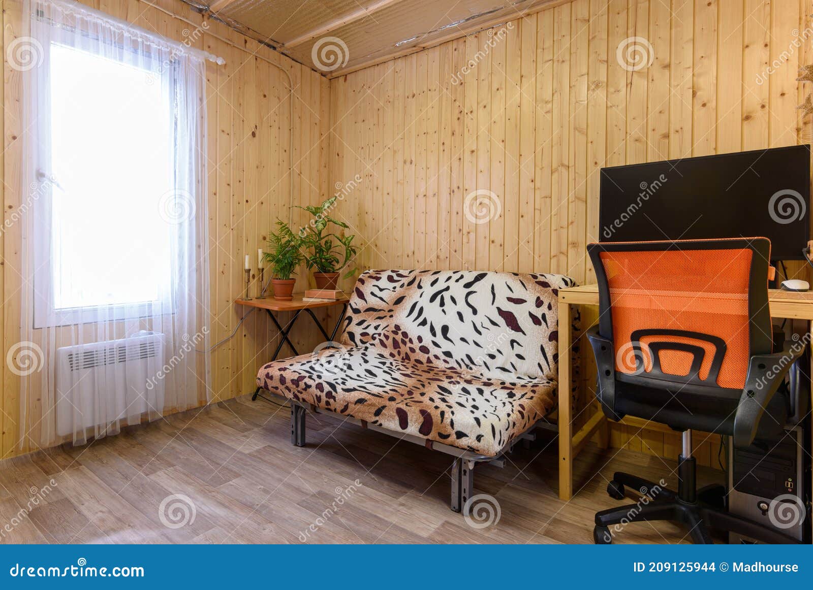 Interior of a Small Modest Room of a Country House Stock Photo - Image ...