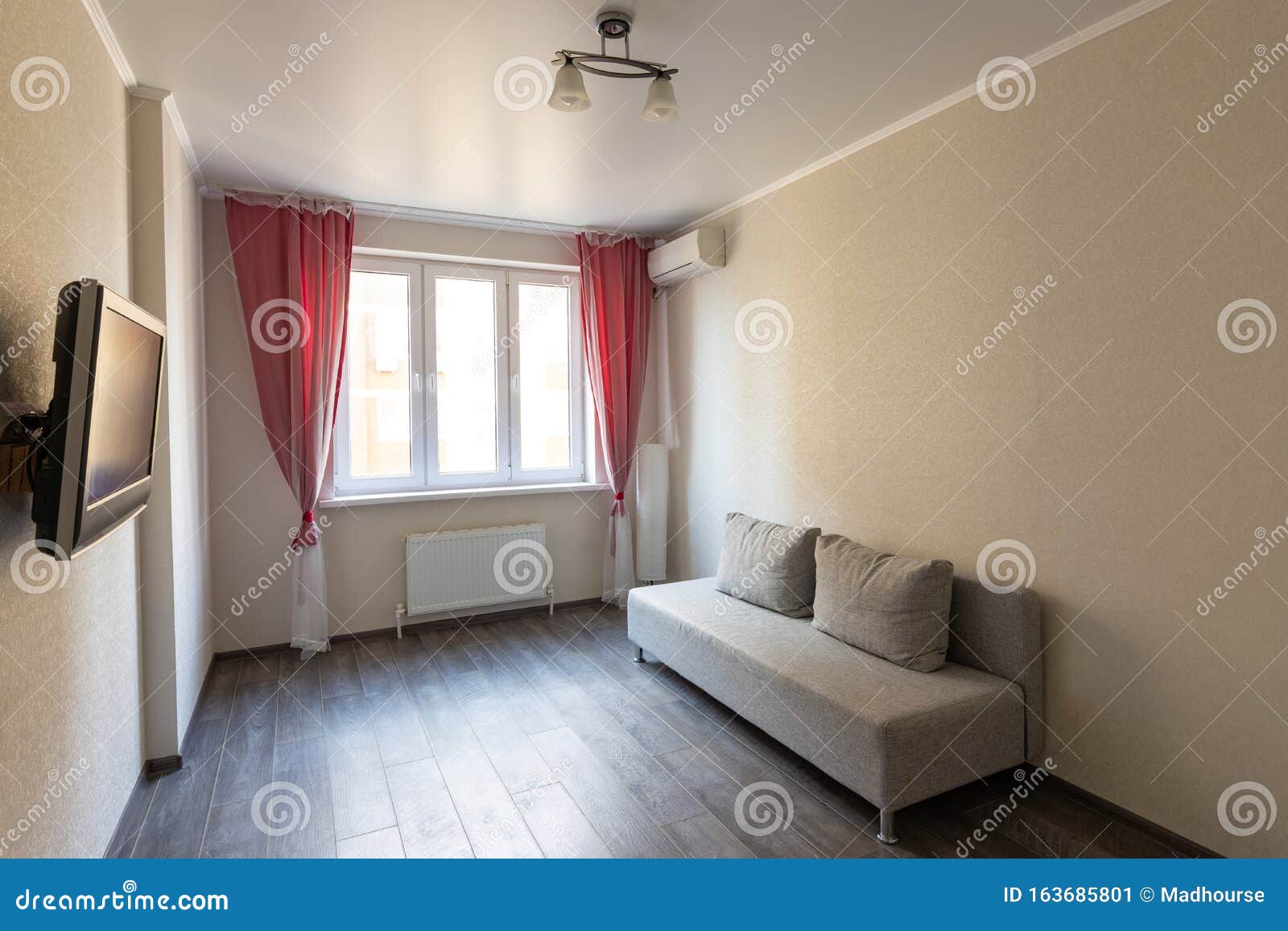 The Interior of a Small Modest Room in a Hotel Stock Image - Image of ...