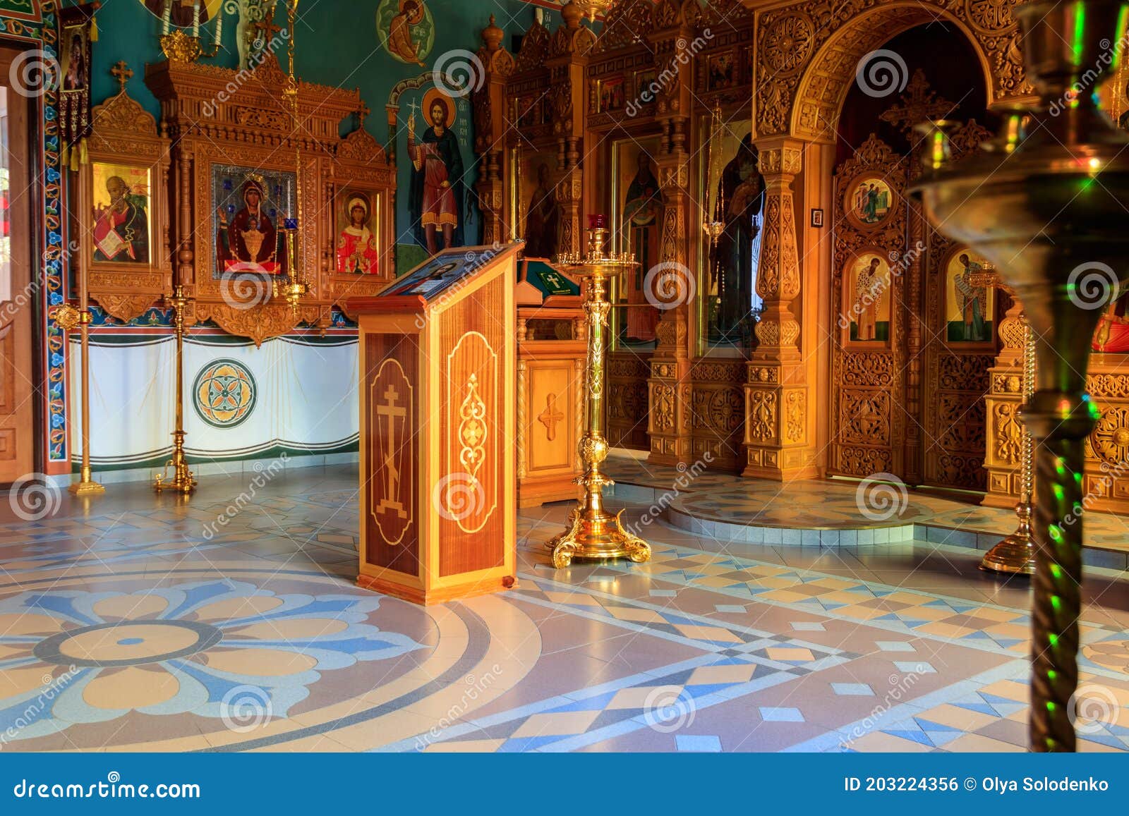 Interior of Small Orthodox Church Editorial Photo - Image of landmark ...