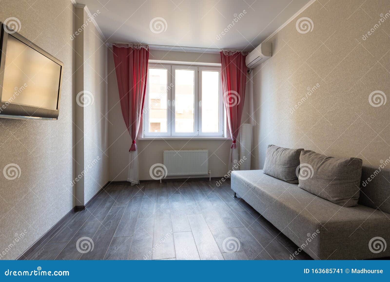 Interior of a Small Room in the Apartment for Rent Stock Image - Image ...